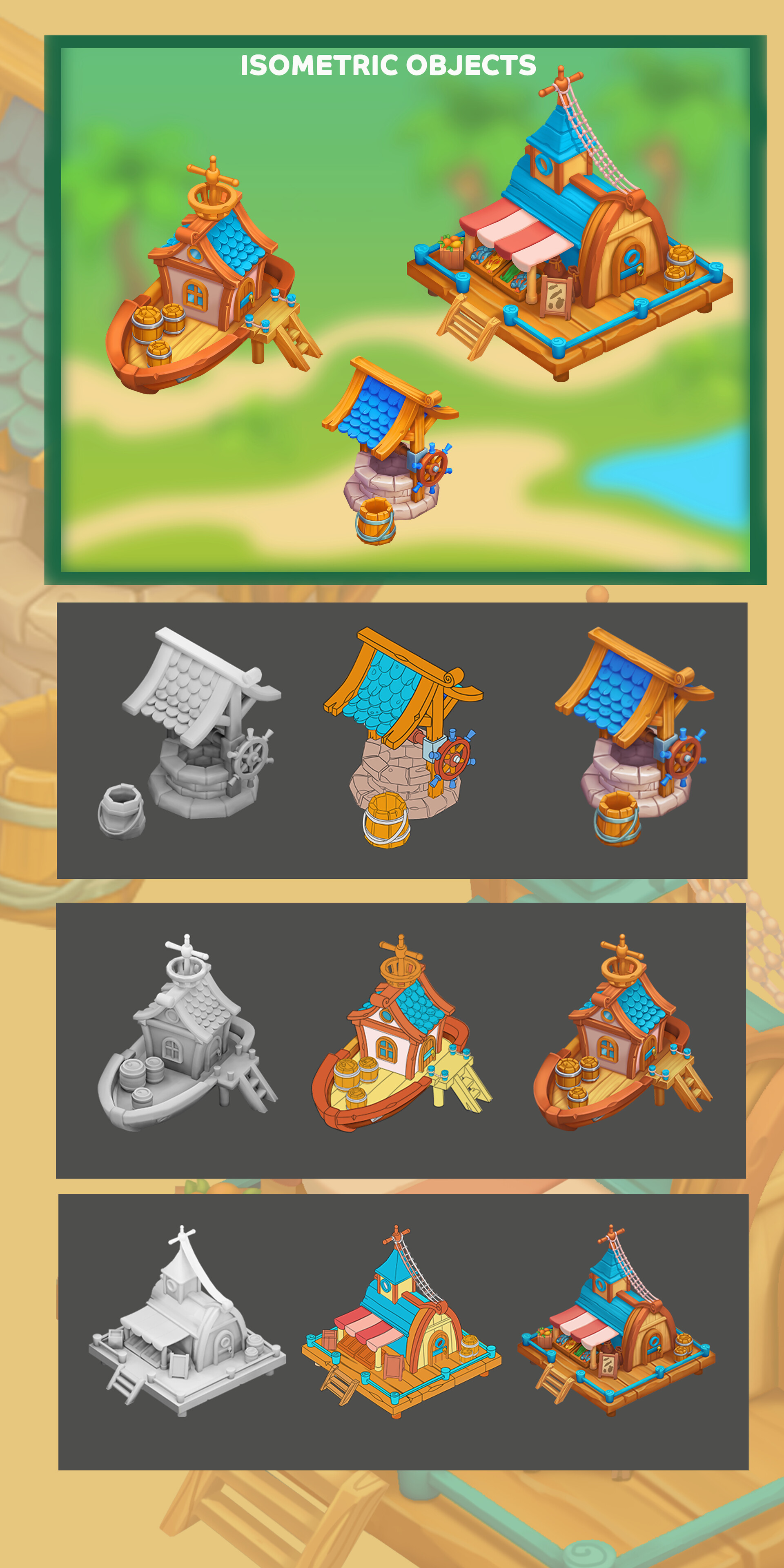 ArtStation - Isometric objects for location