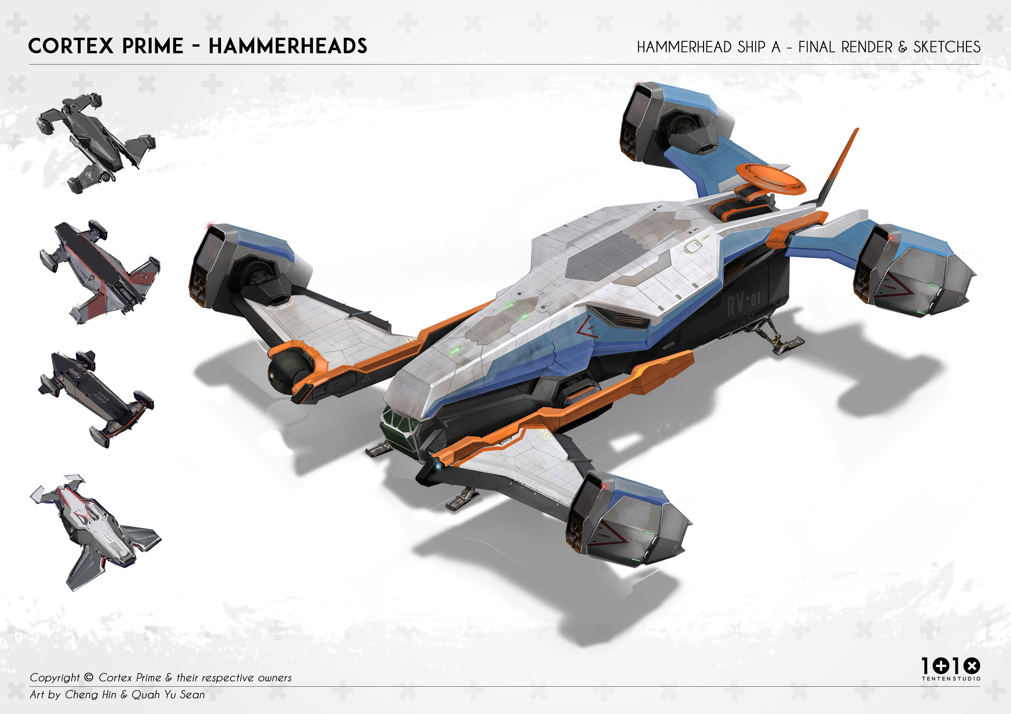 Ten Ten Studio Malaysia - CORTEX PRIME RPG : HAMMERHEAD - Vehicle Designs