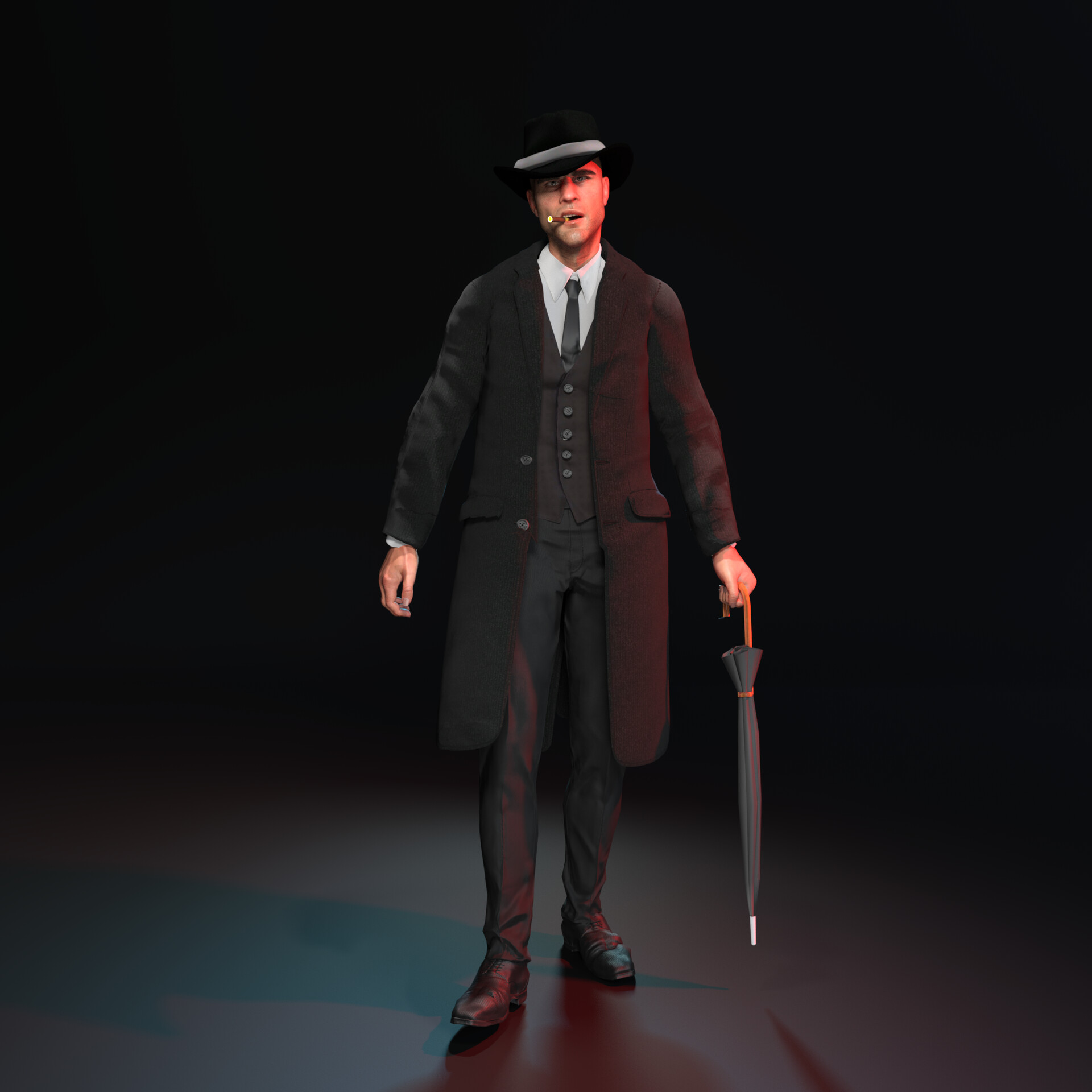 ArtStation - Mafia Video Game Character - Half Brain Animations