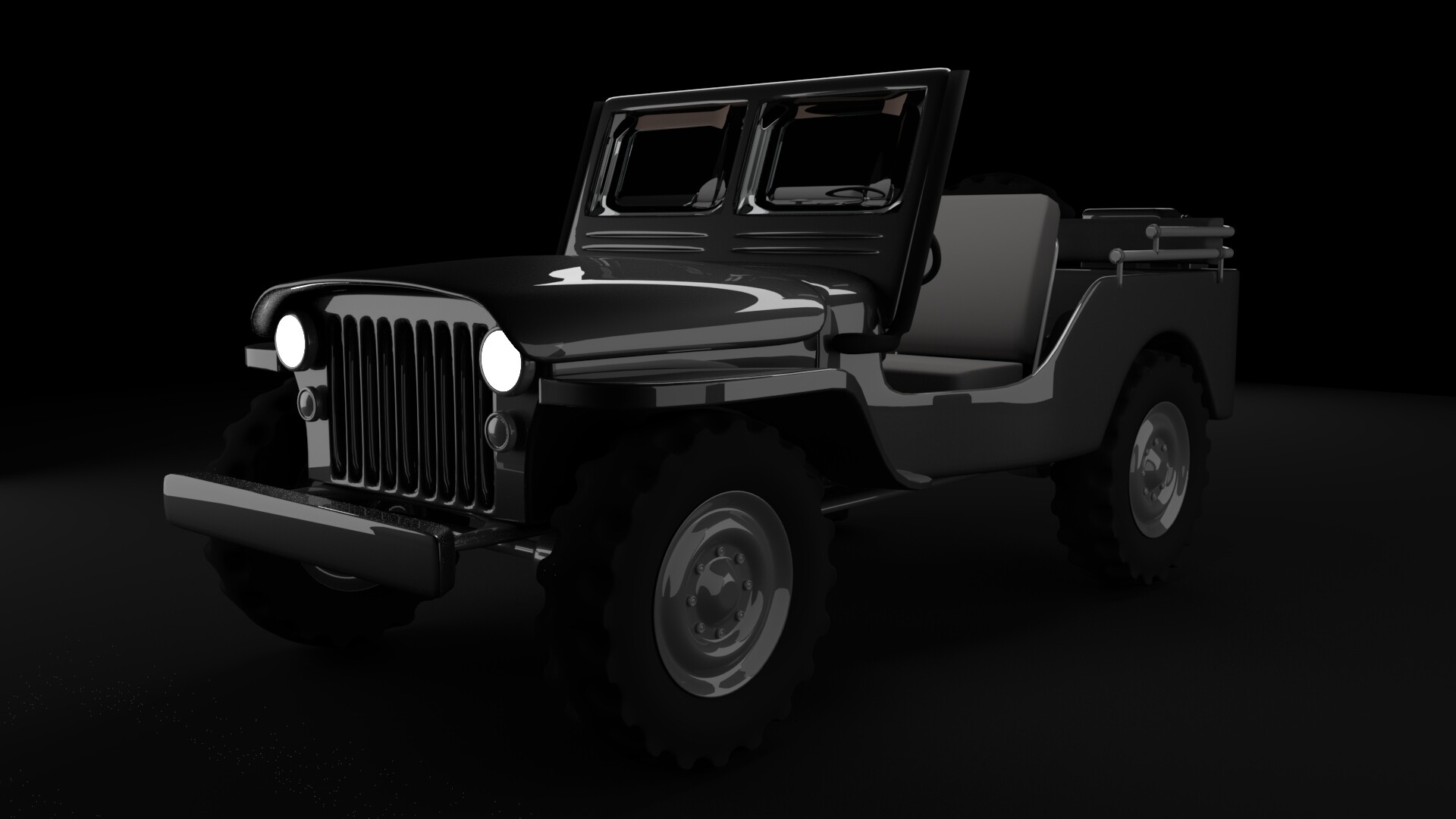 ArtStation - Jeep Model Practice