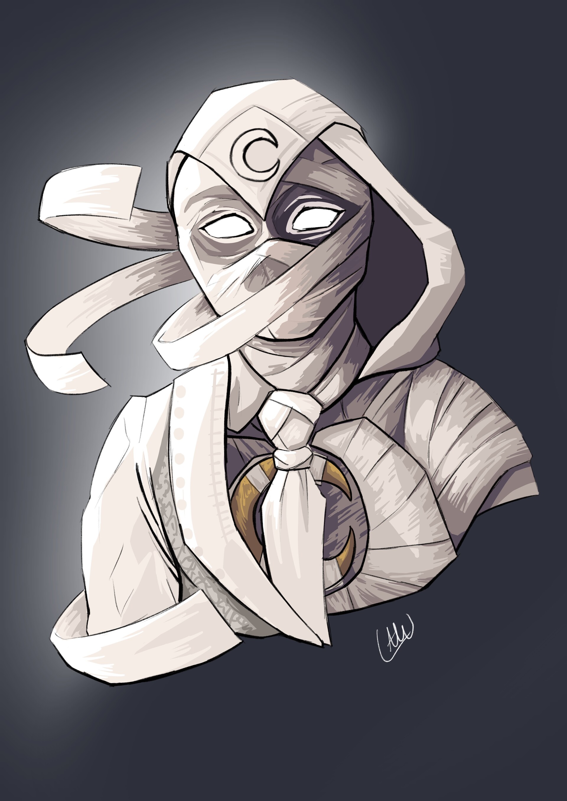 ArtStation - Moon Knight Portrait