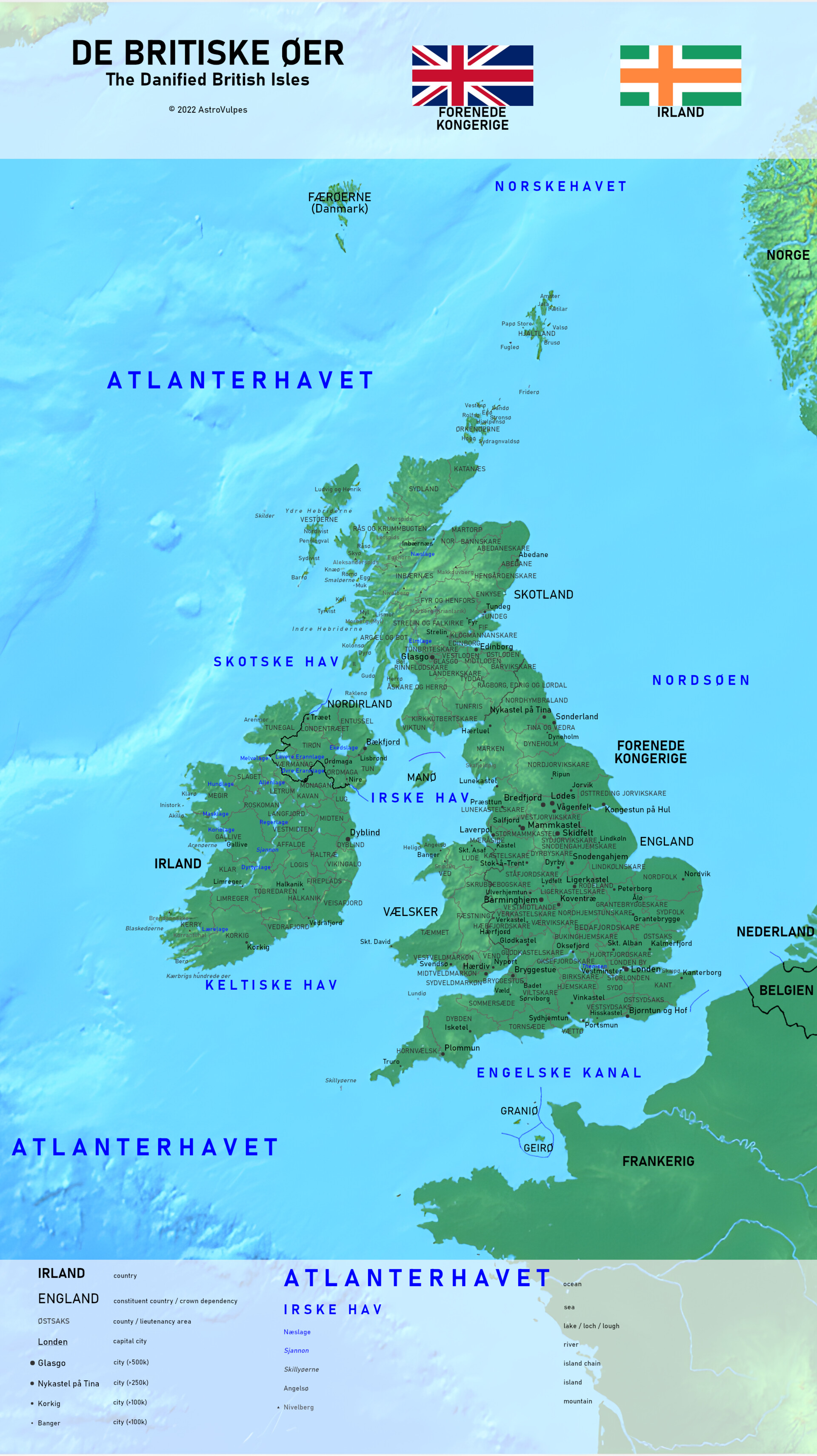 ArtStation - Map of the British Isles but Danified