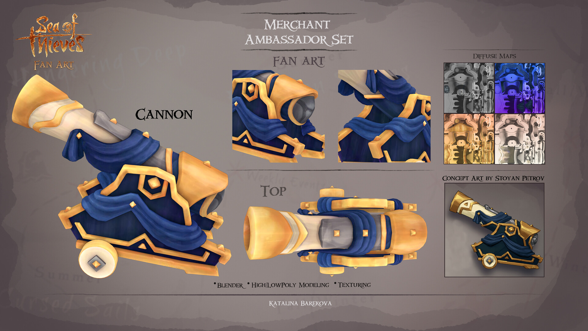 Katalina Barekova - Sea of Thieves - Ambassador Set - Fan Art