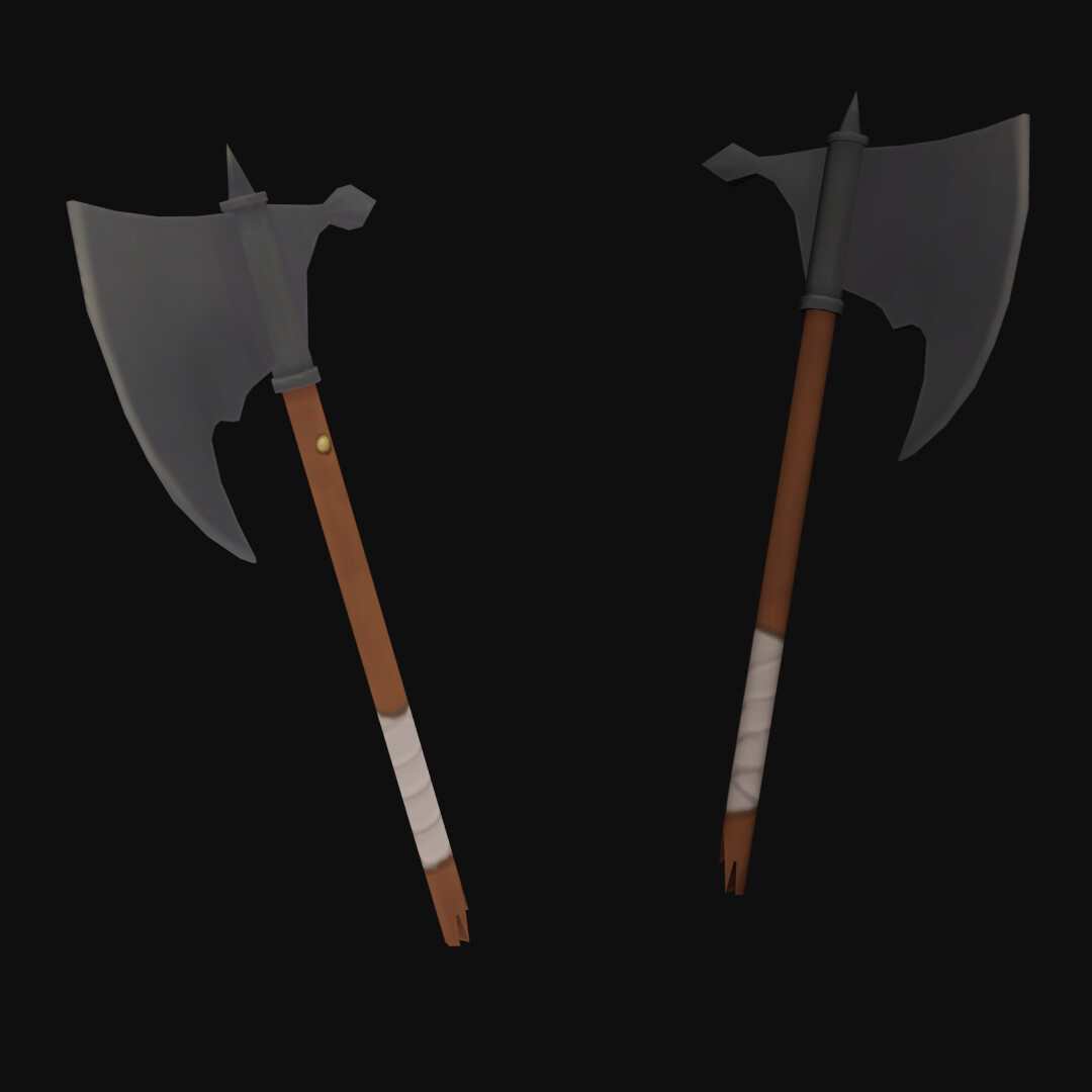 ArtStation - Lightly Stylized Lowpoly Handpainted Axe (Game Asset)