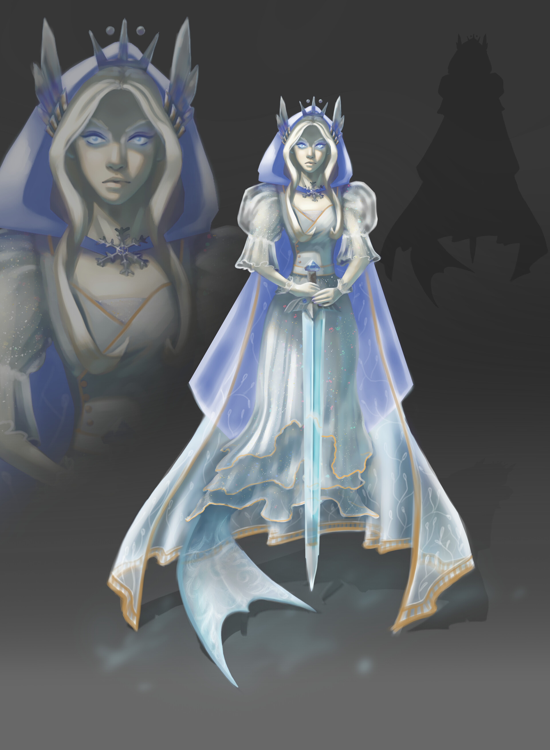 ArtStation - Winter mermaid