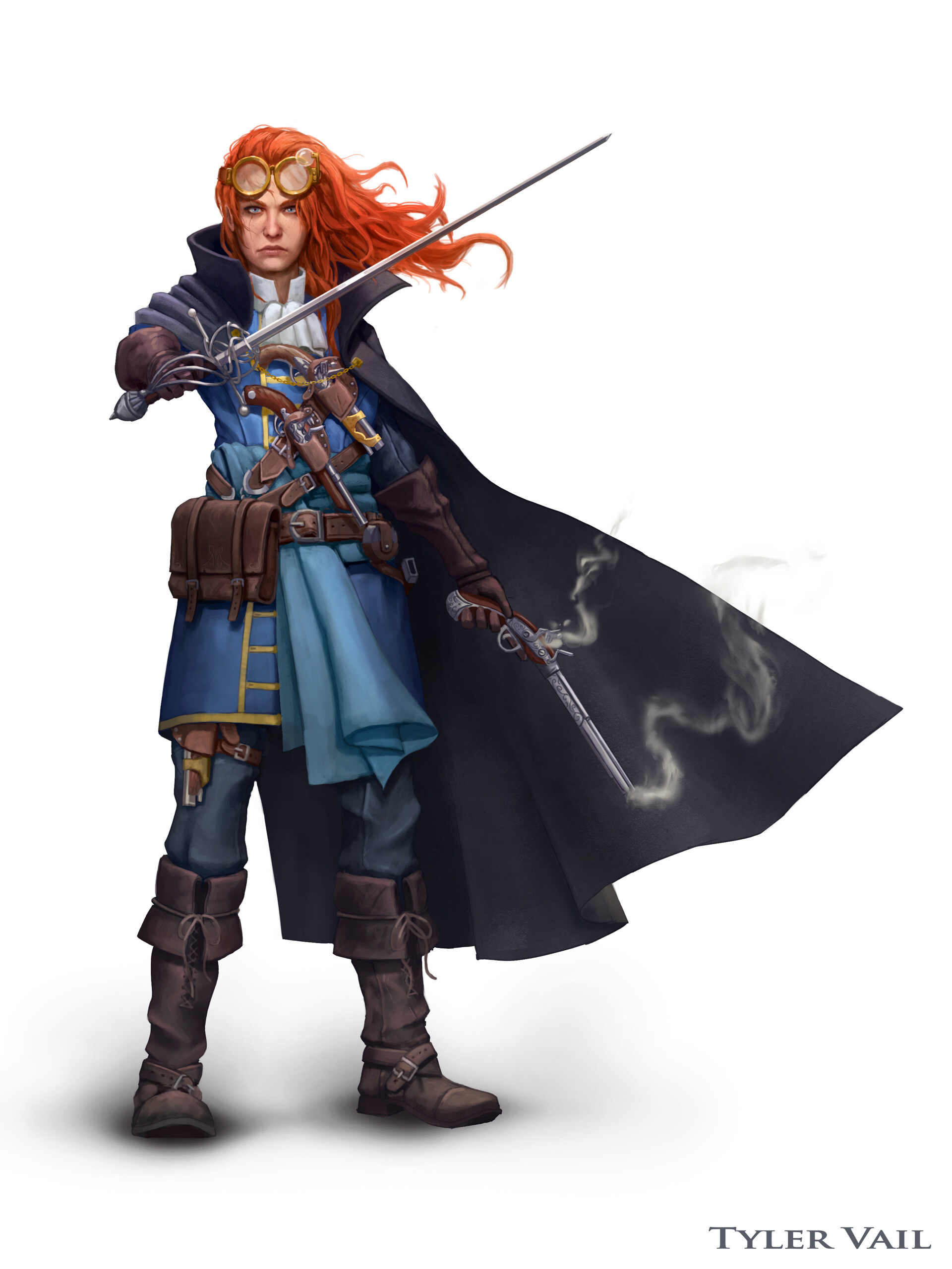 Airship Captain by Tyler Vail : r/ReasonableFantasy