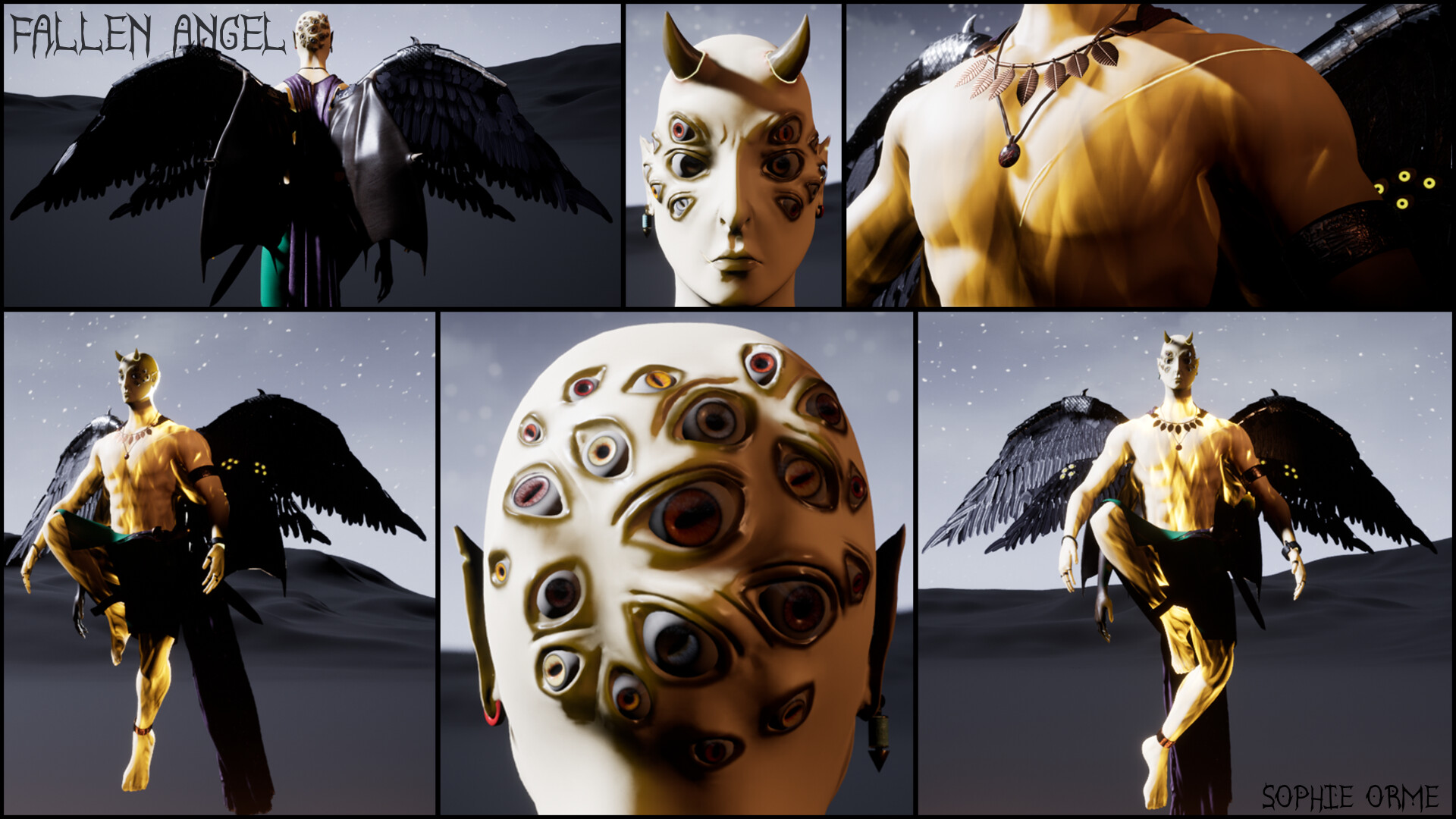 ArtStation - Fallen Angel - Desert Render