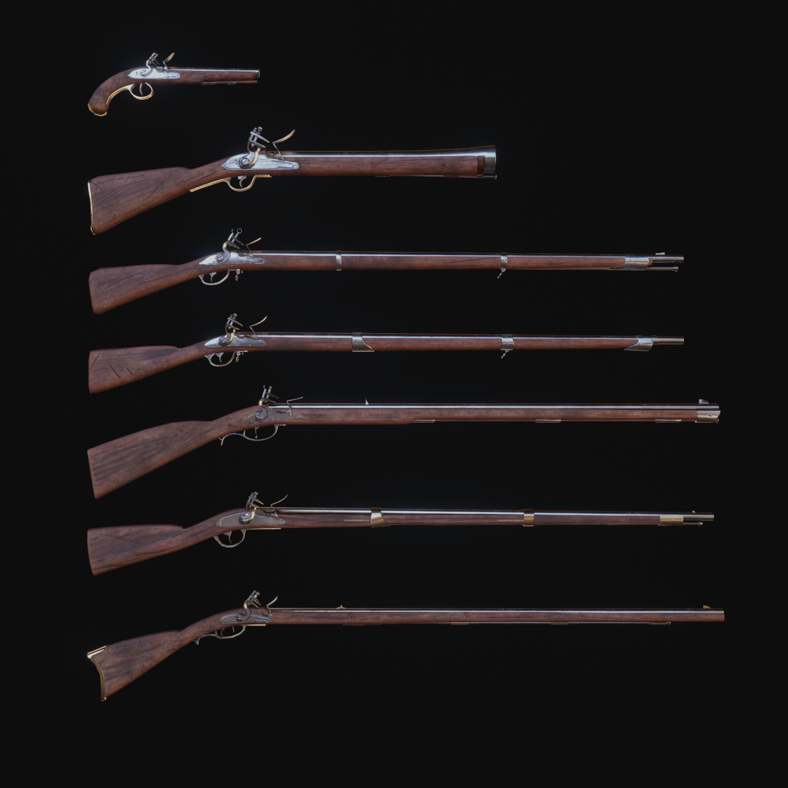 Izziworld - 17th Century Flintlocks