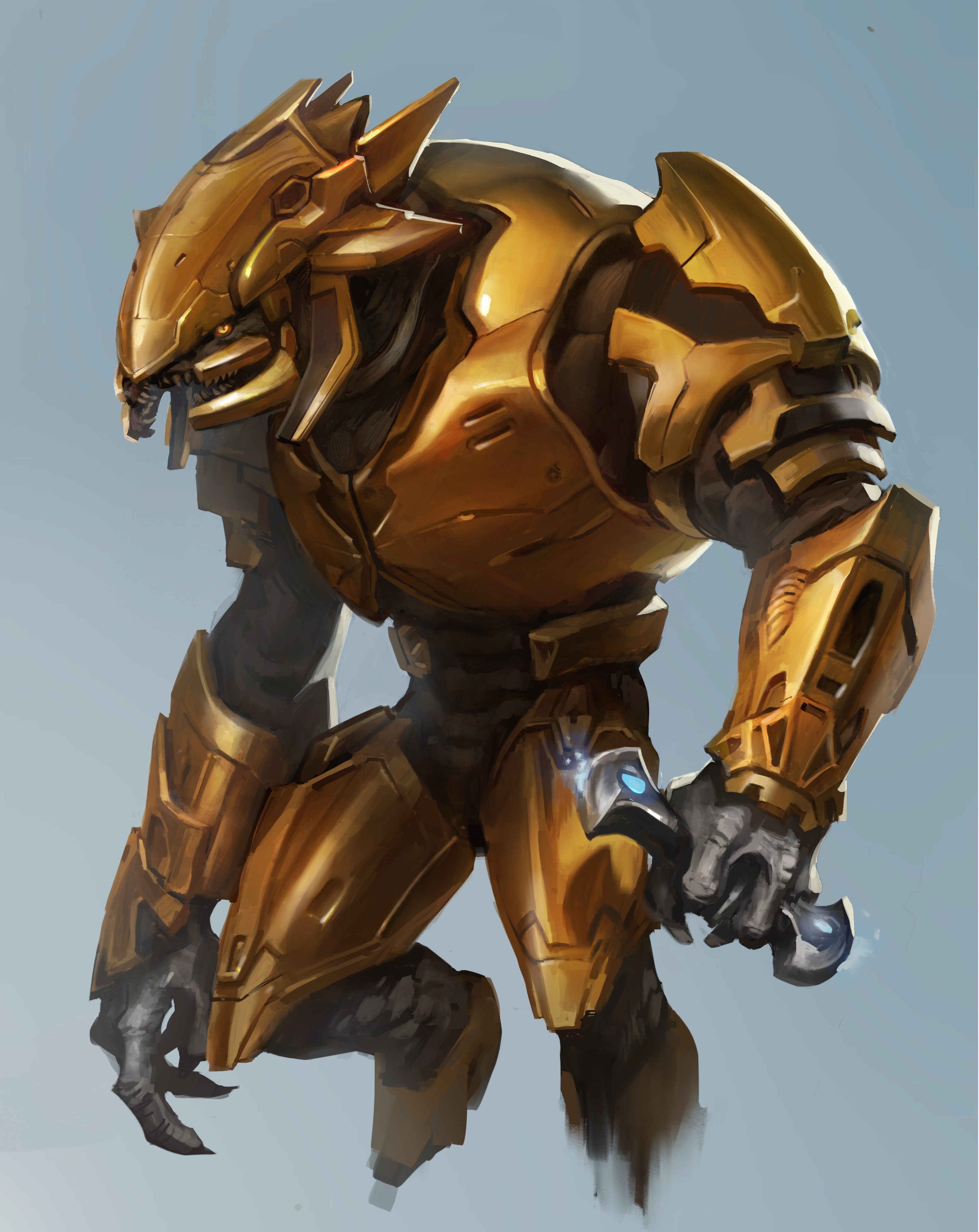 Kory Lynn Hubbell - Halo Encyclopedia- Covenant Sangheili Busts