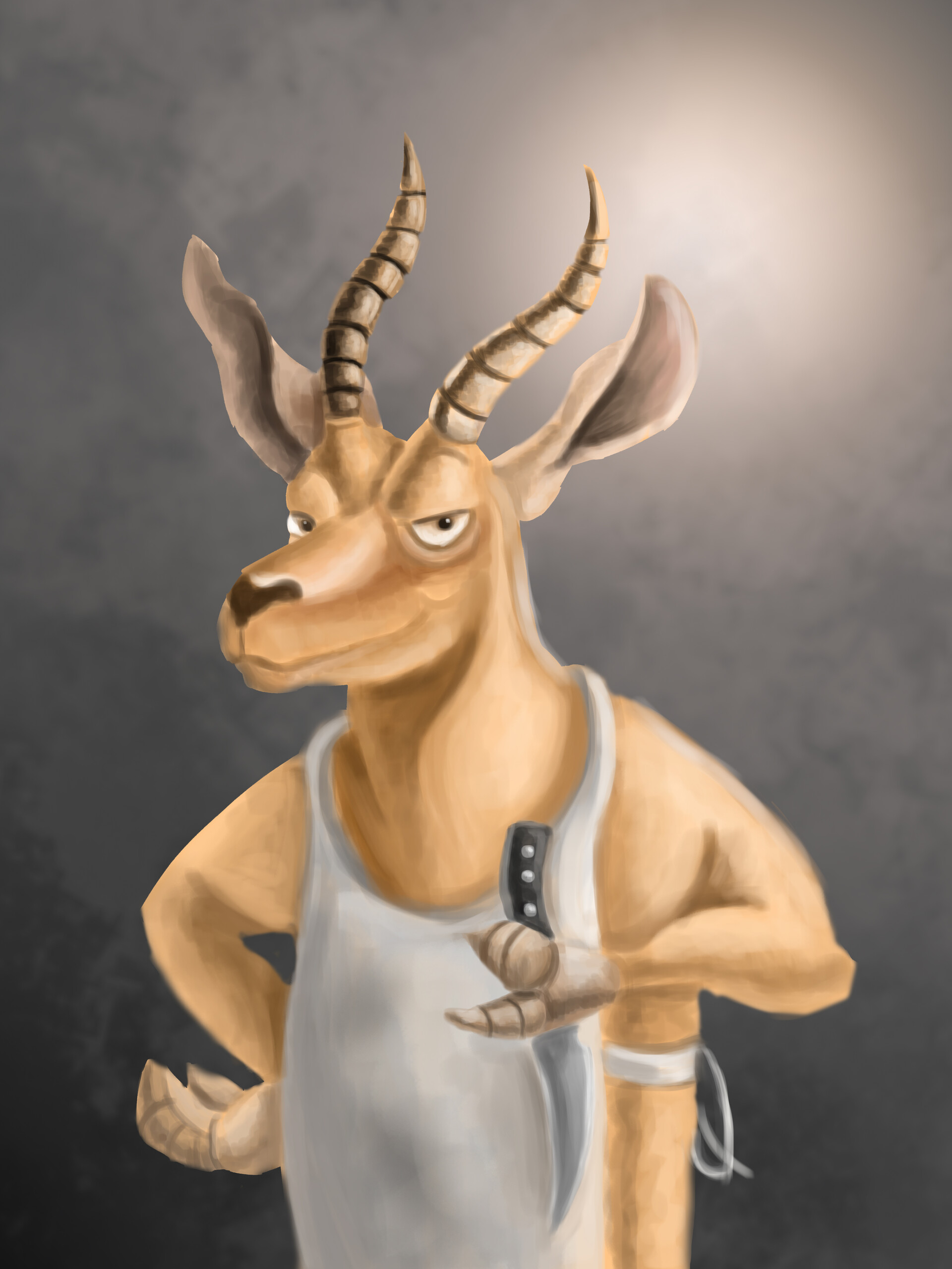 ArtStation - Character Design - Gazelle with personality.