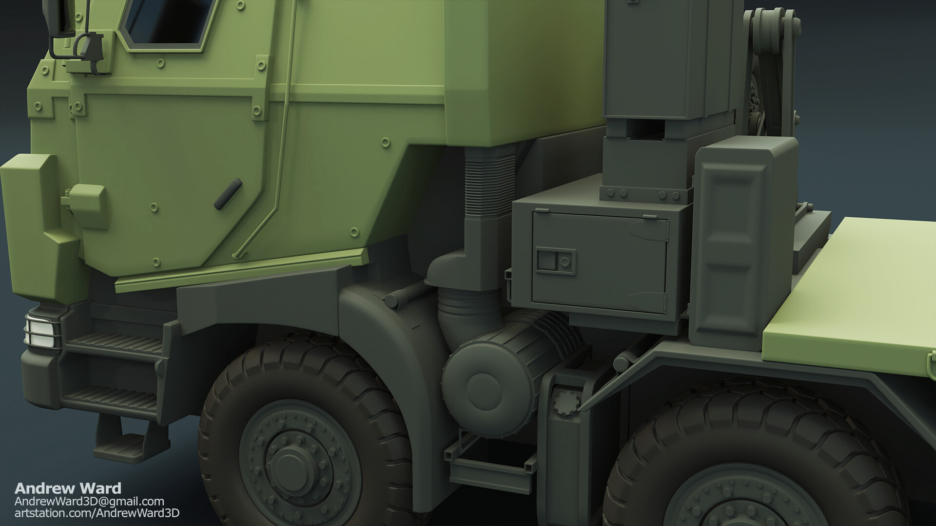 Andrew Ward 3D - High Poly Armoured MSVS SMP