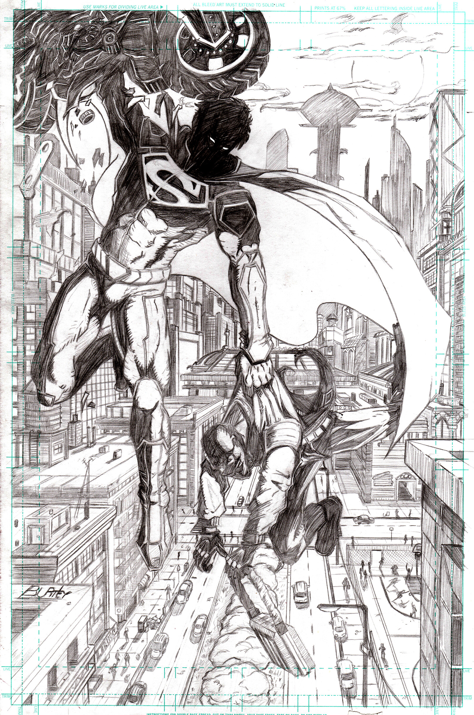 ArtStation - Superman Snatching Up A Hooligan