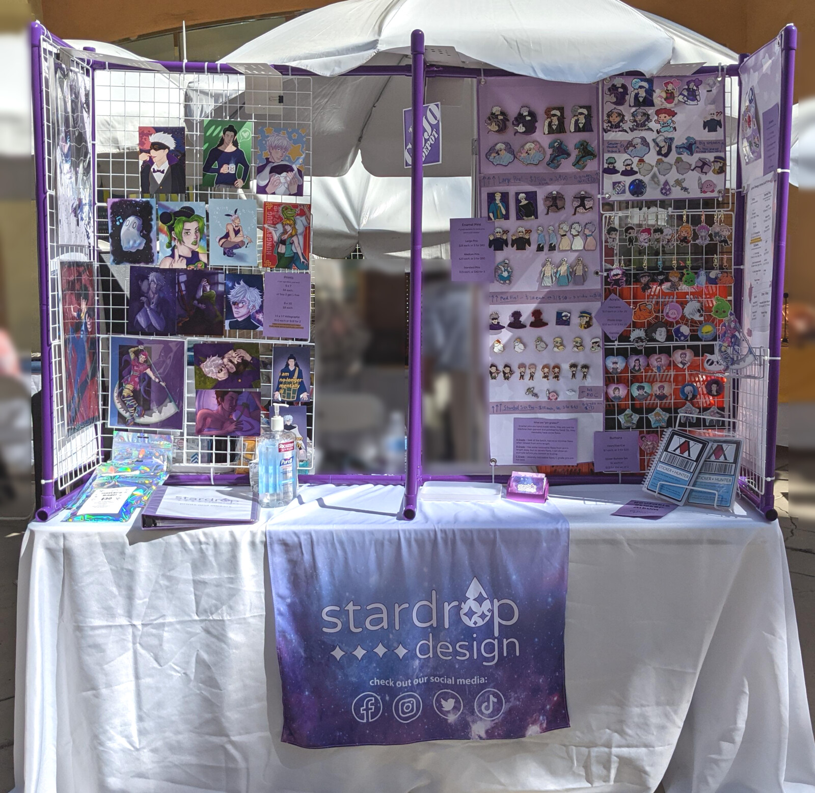 Stardrop Design - Anime Guild Orange Booth Setup - May 22