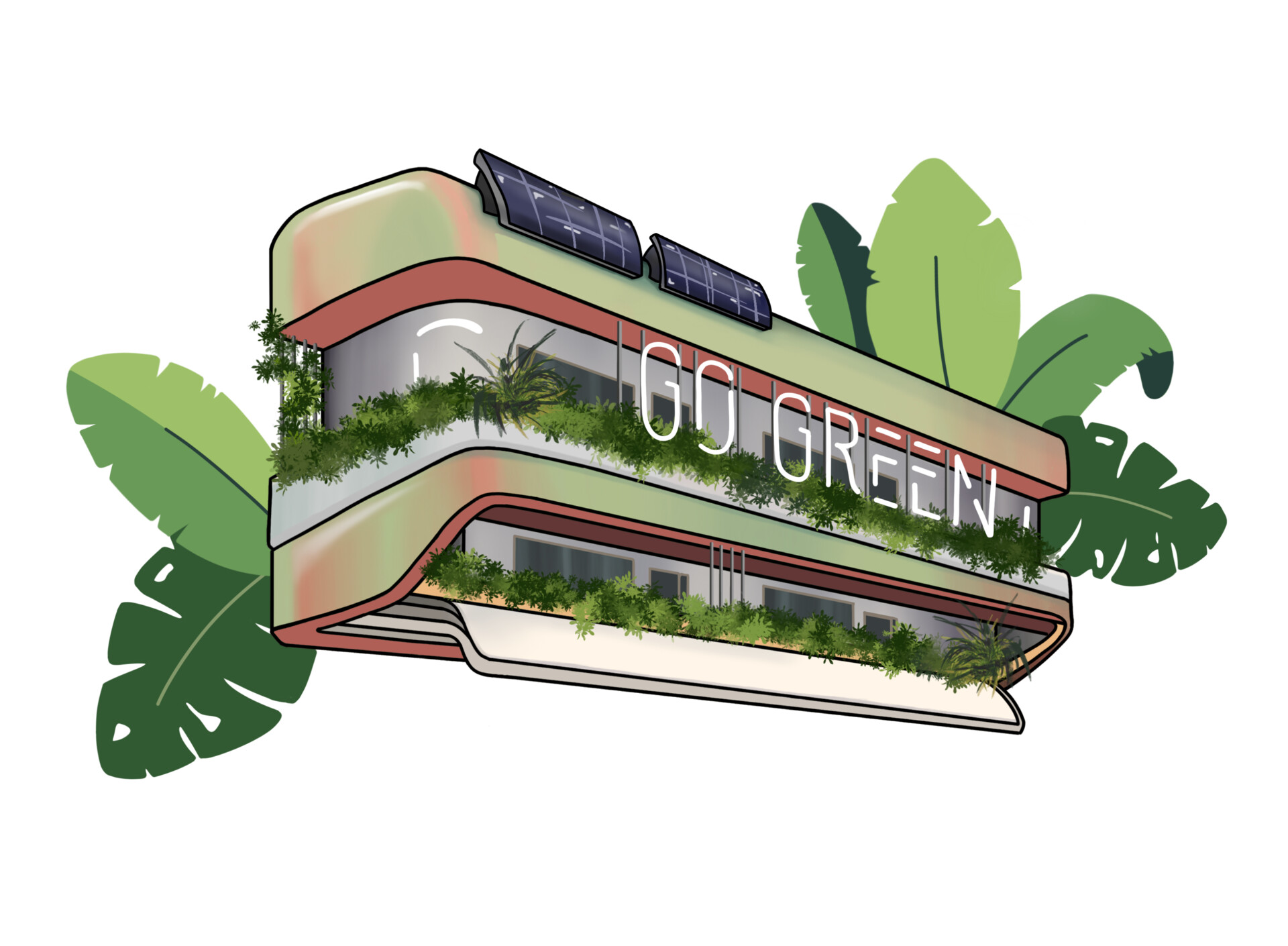 ArtStation - Kampung Go green Daikin