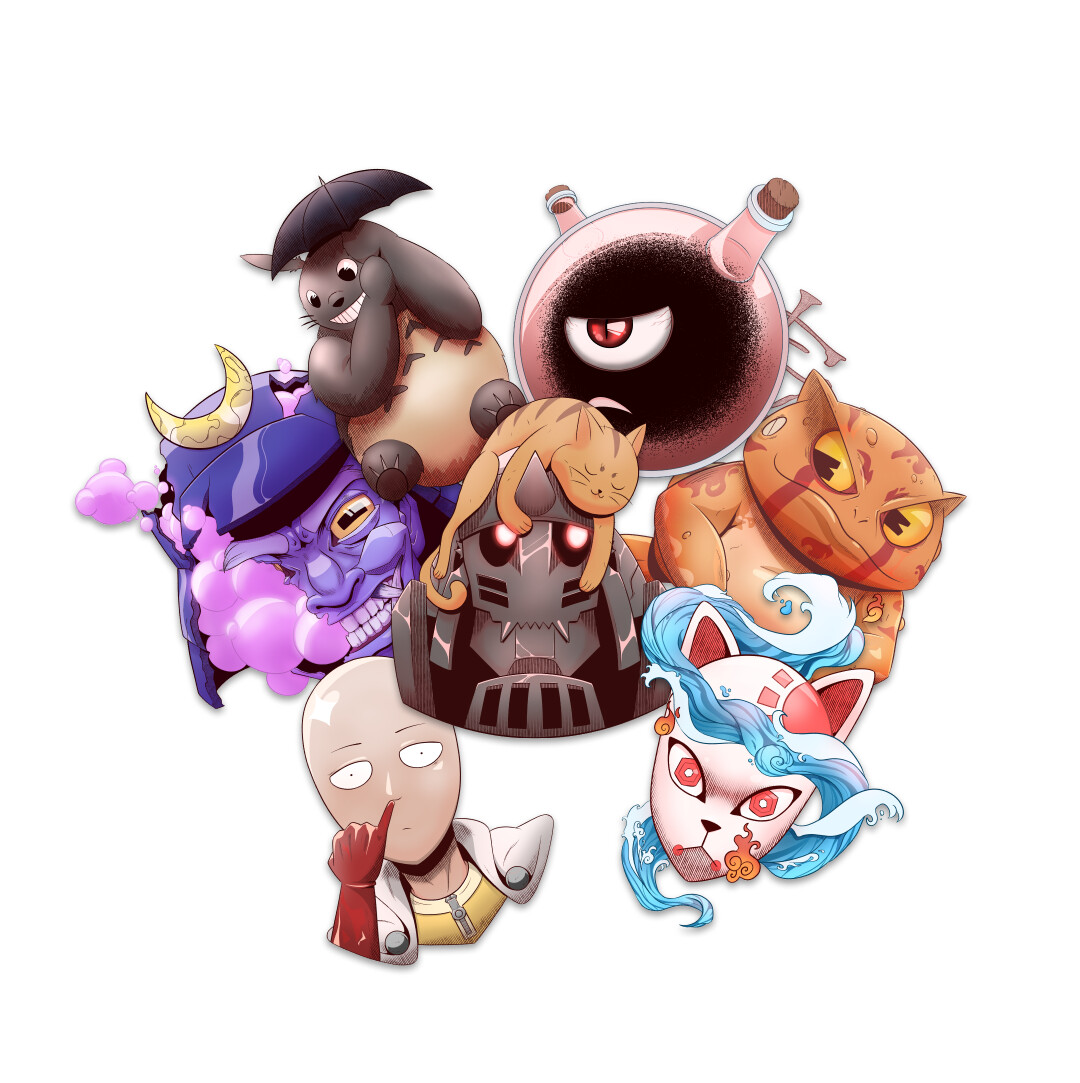 ArtStation - Anime Stickers - Fanarts