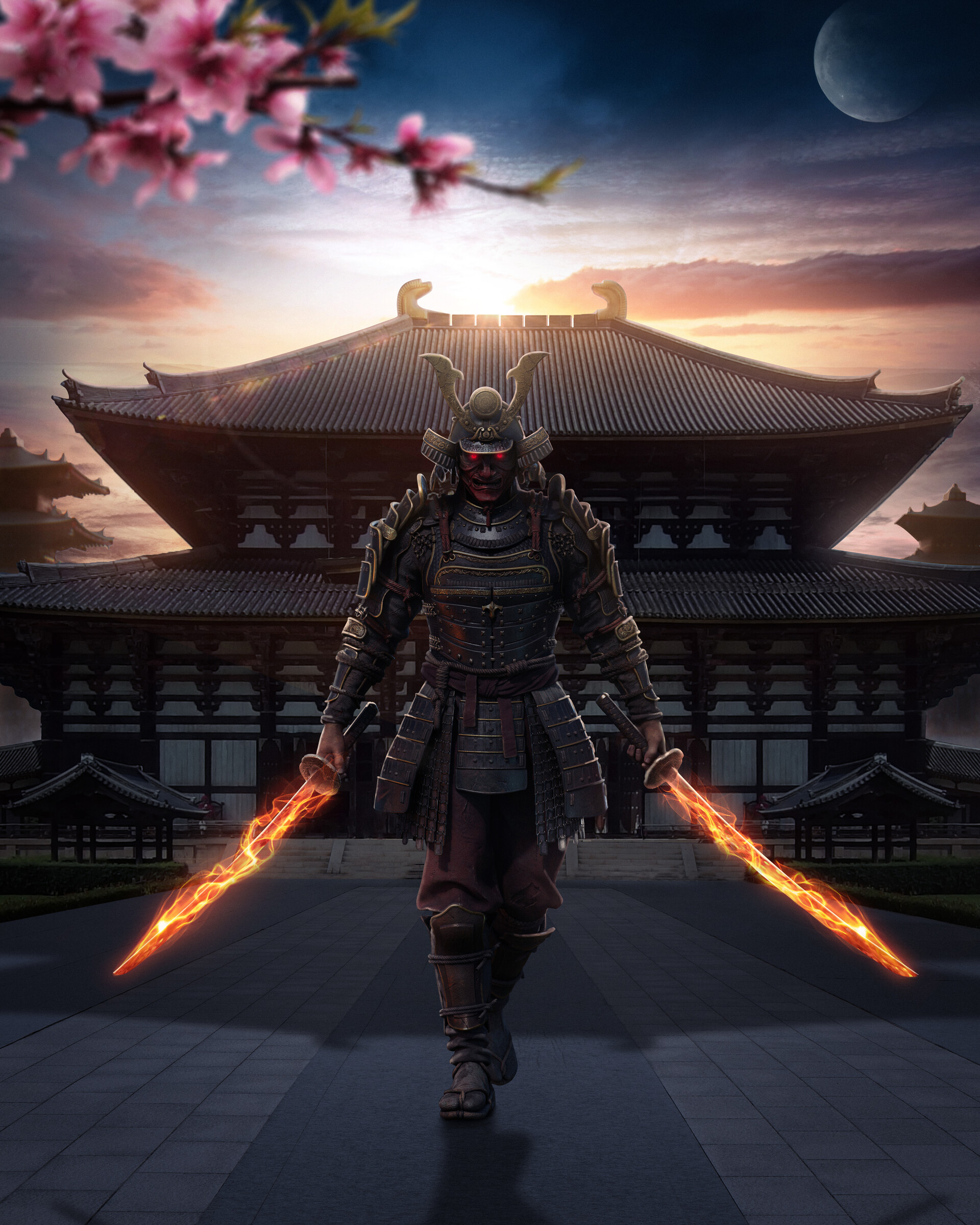 ArtStation - Fire Samurai