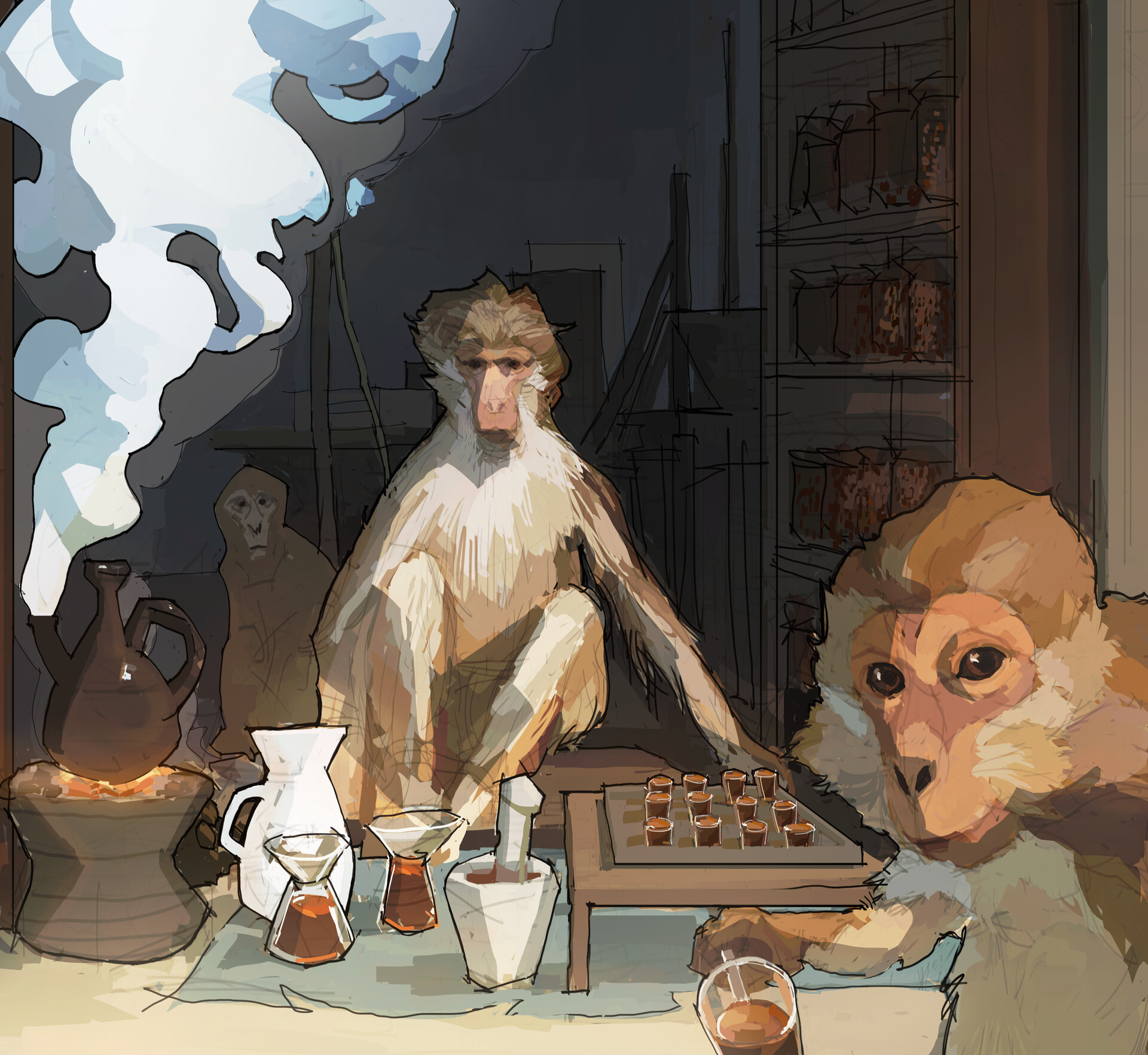 ArtStation - Drink coffee