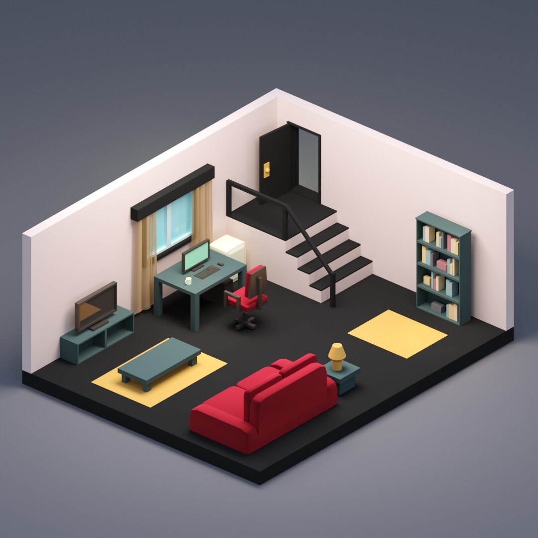 ArtStation - Home - low poly