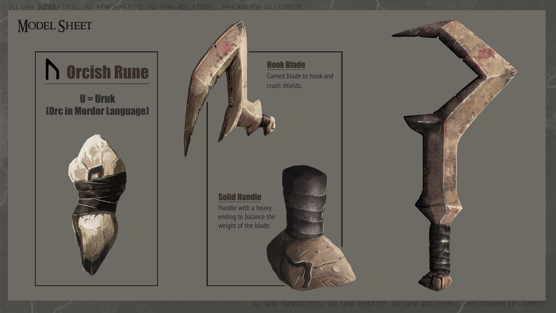 Orc Axe Lord Of The Rings