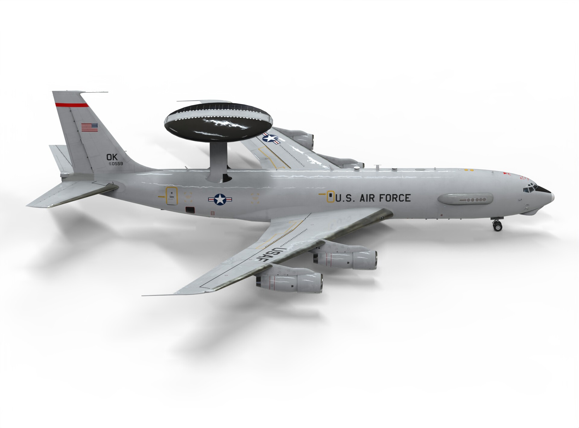 Tim Samedov - Boeing E-3 Sentry AWACS 3D model