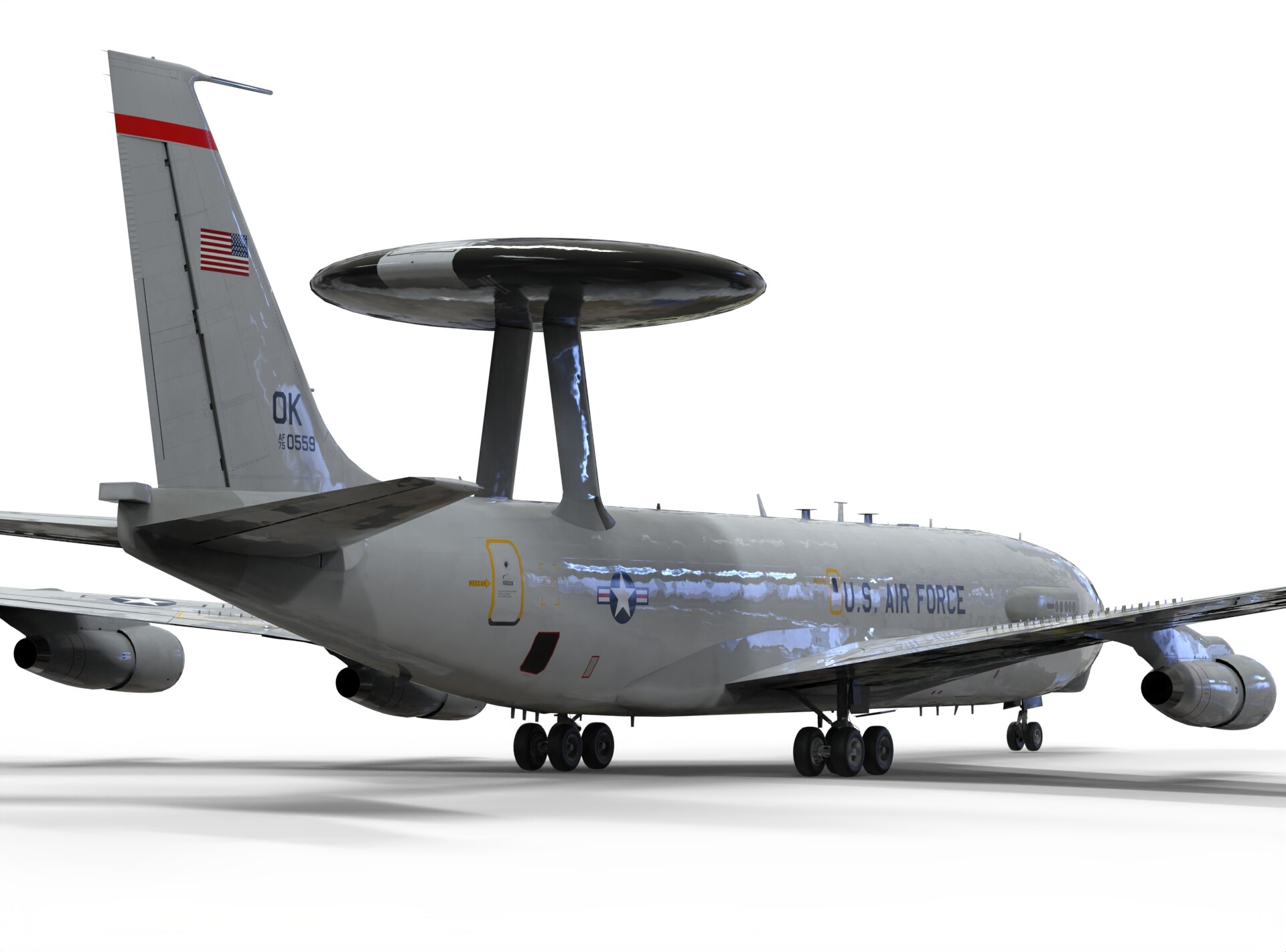Tim Samedov - Boeing E-3 Sentry AWACS 3D model