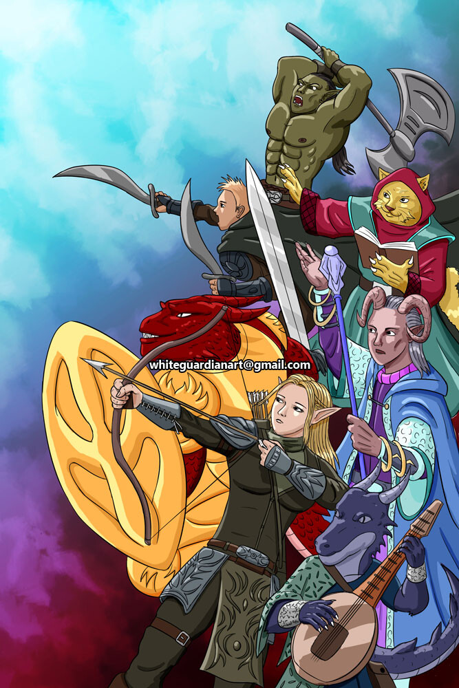 ArtStation - DnD Party Art