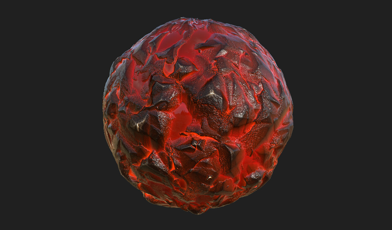 ArtStation - Substens Designer - 3D lava material