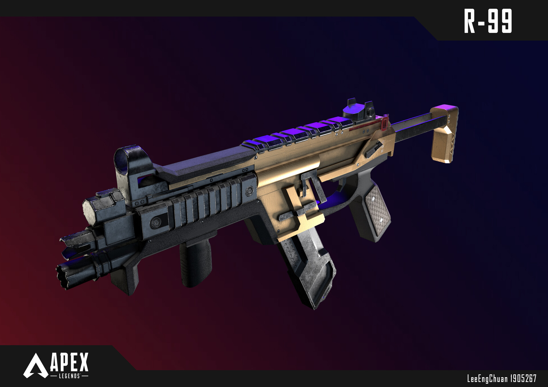 ArtStation - R-99 Apex Legend