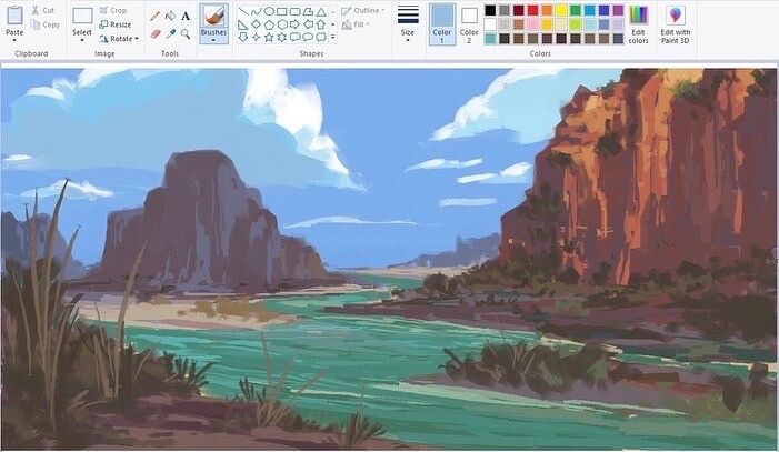 ArtStation - Testing Paint program