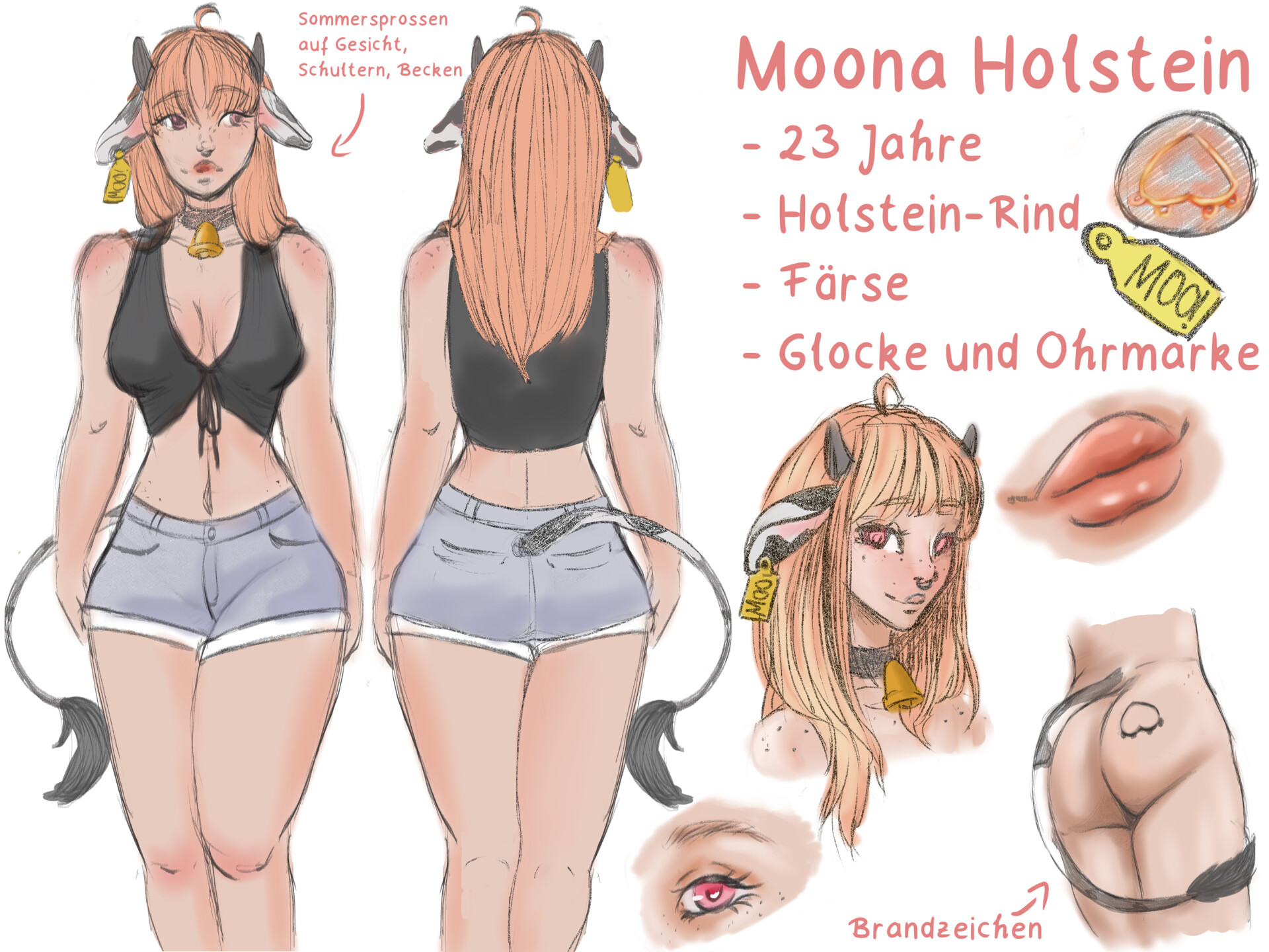 ArtStation - Character Sheet Moona