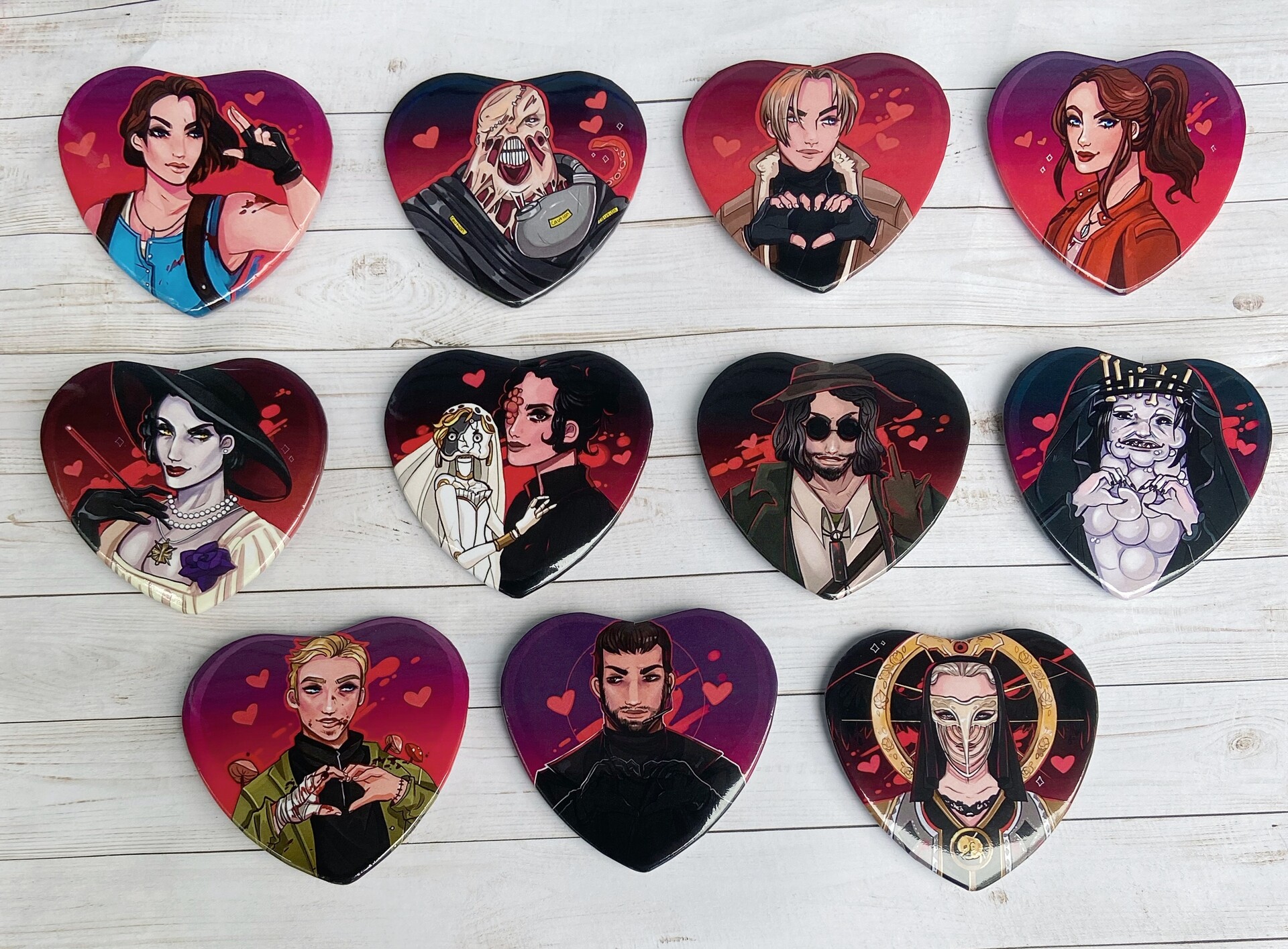 ArtStation - Domestic Evil Buttons Set