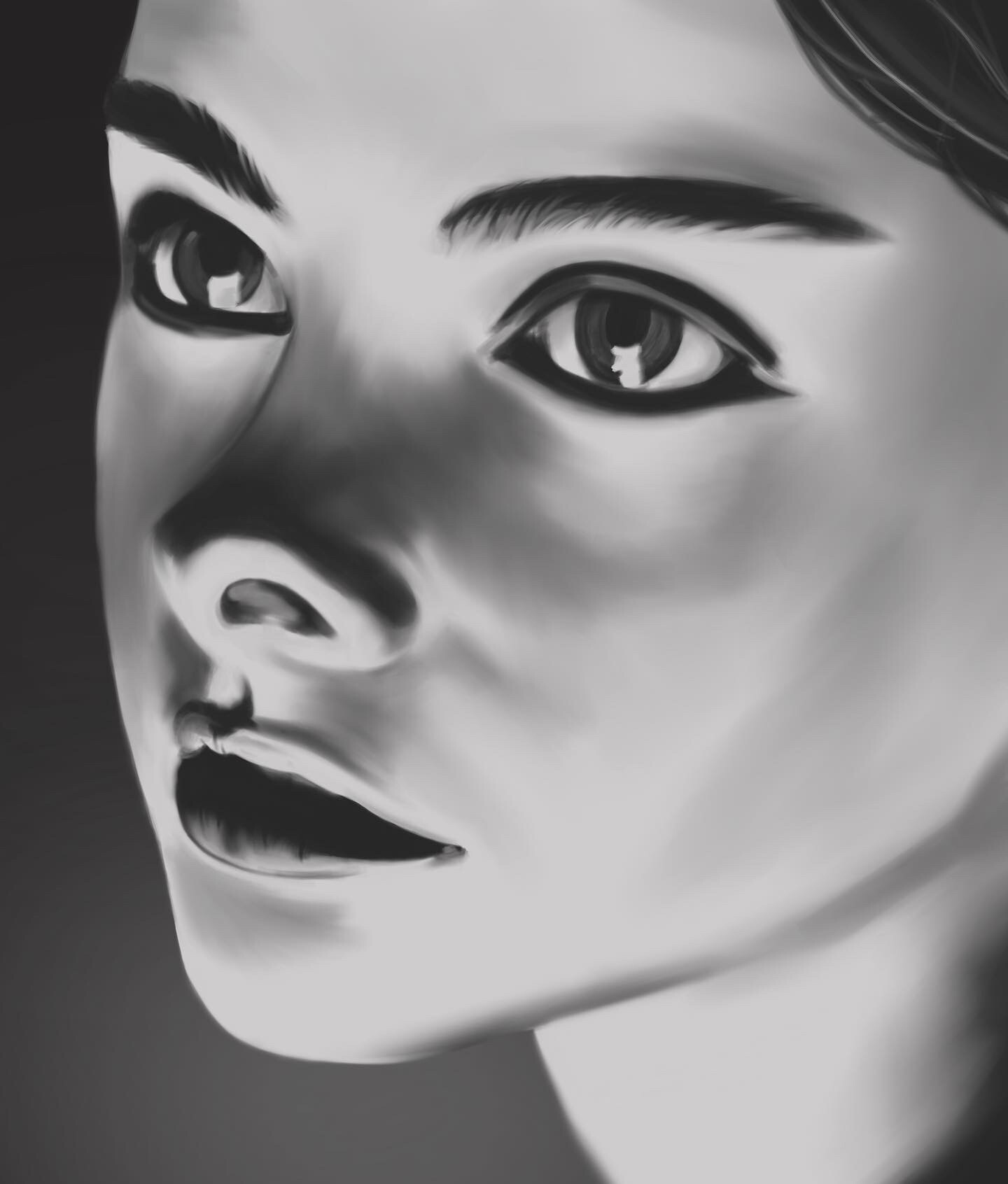 ArtStation - Greyscale portrait training