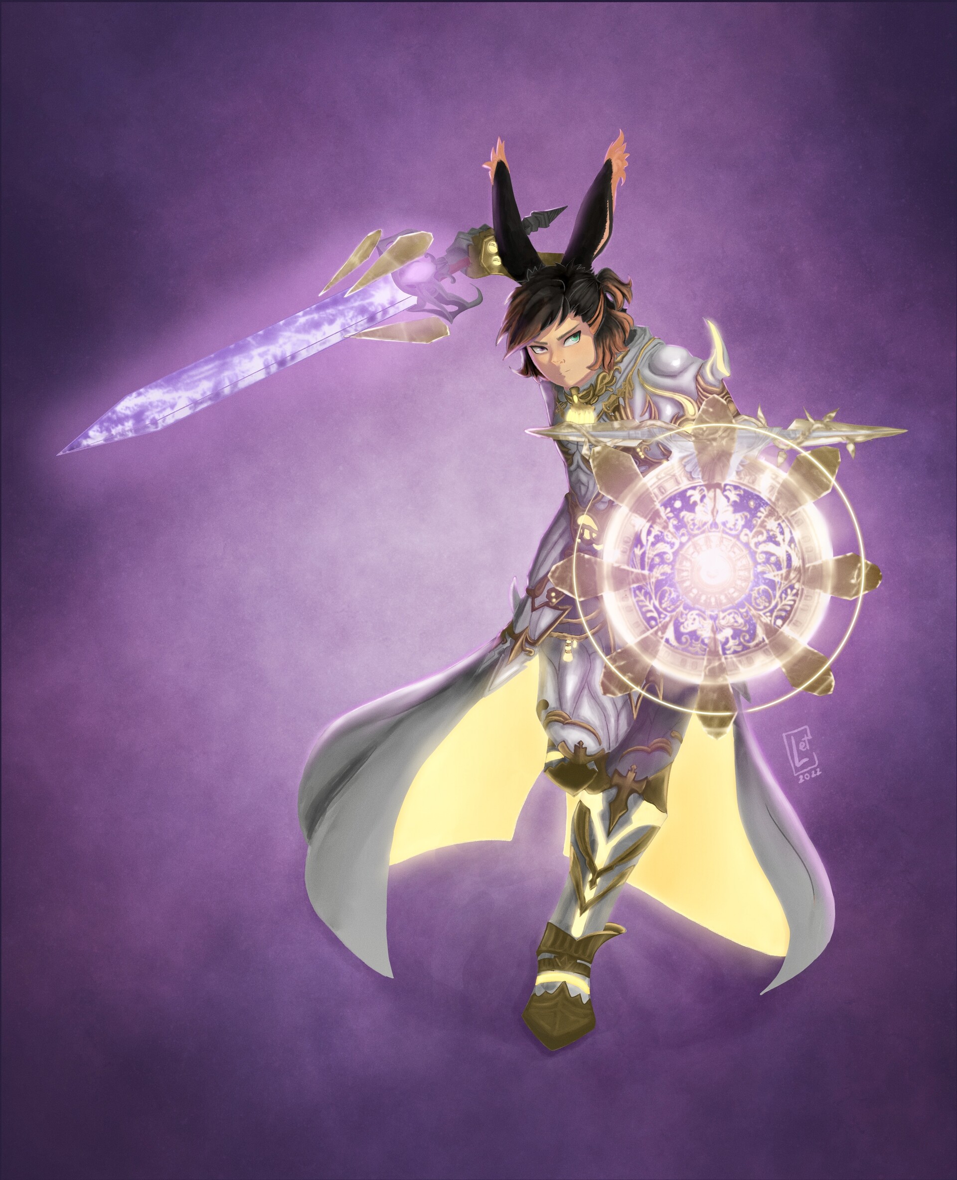 ArtStation - A bunny paladin