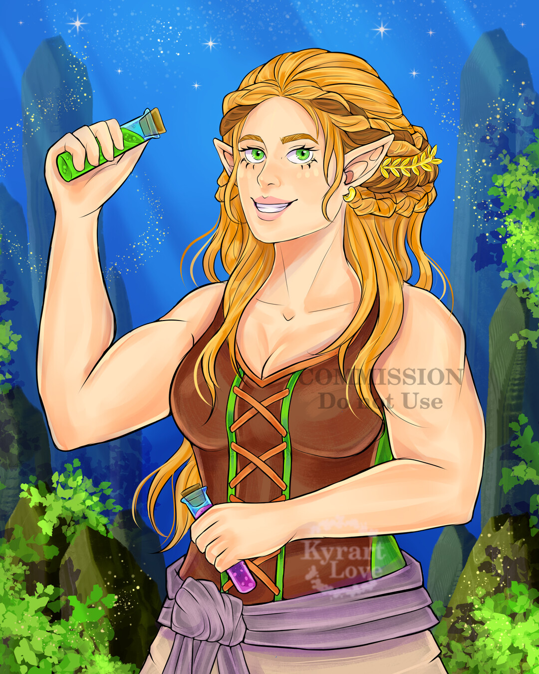 ArtStation - Commissions strong girl DND