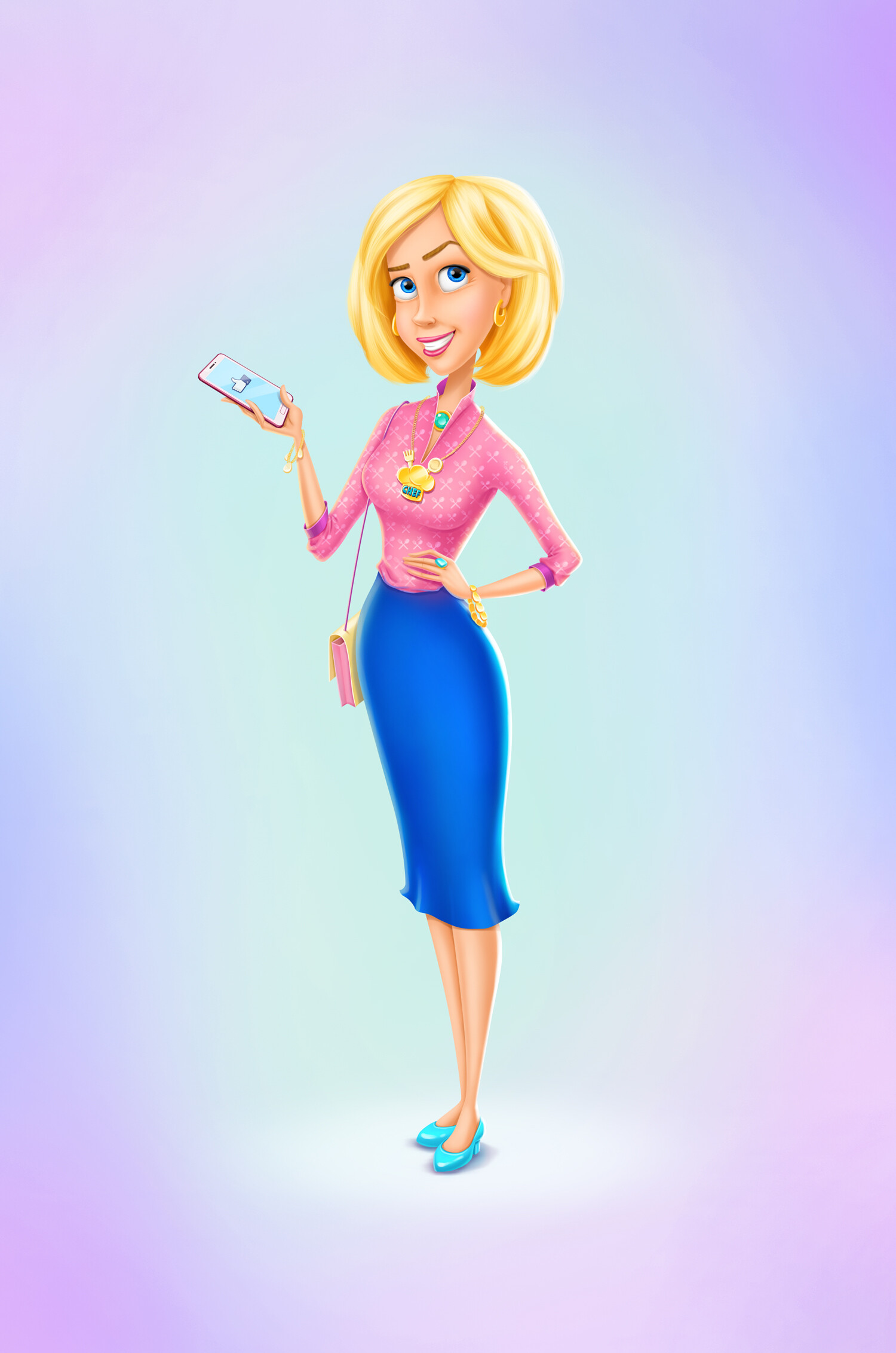 ArtStation - Doris - female chef and blogger.