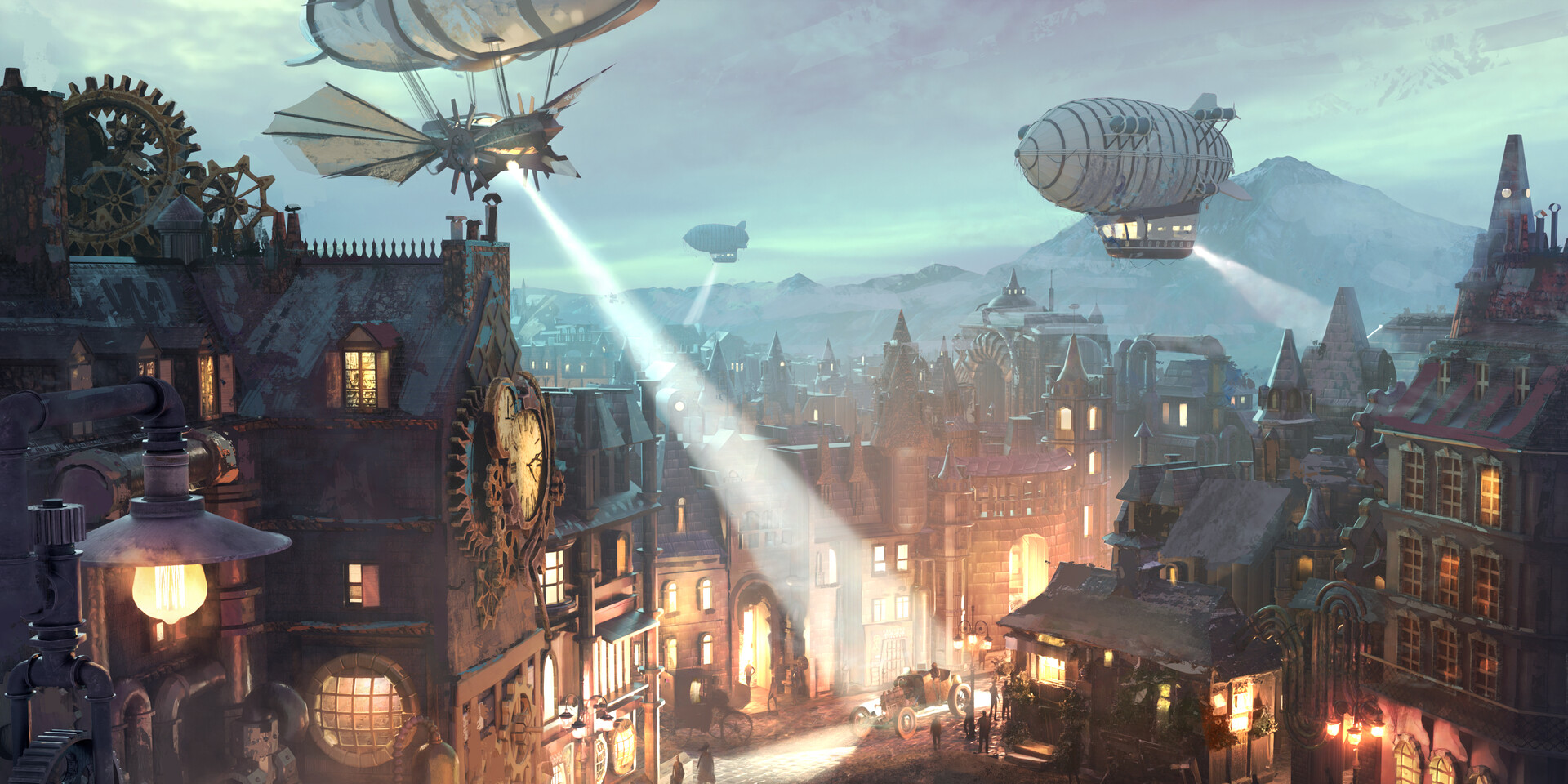ArtStation - Steampunk city