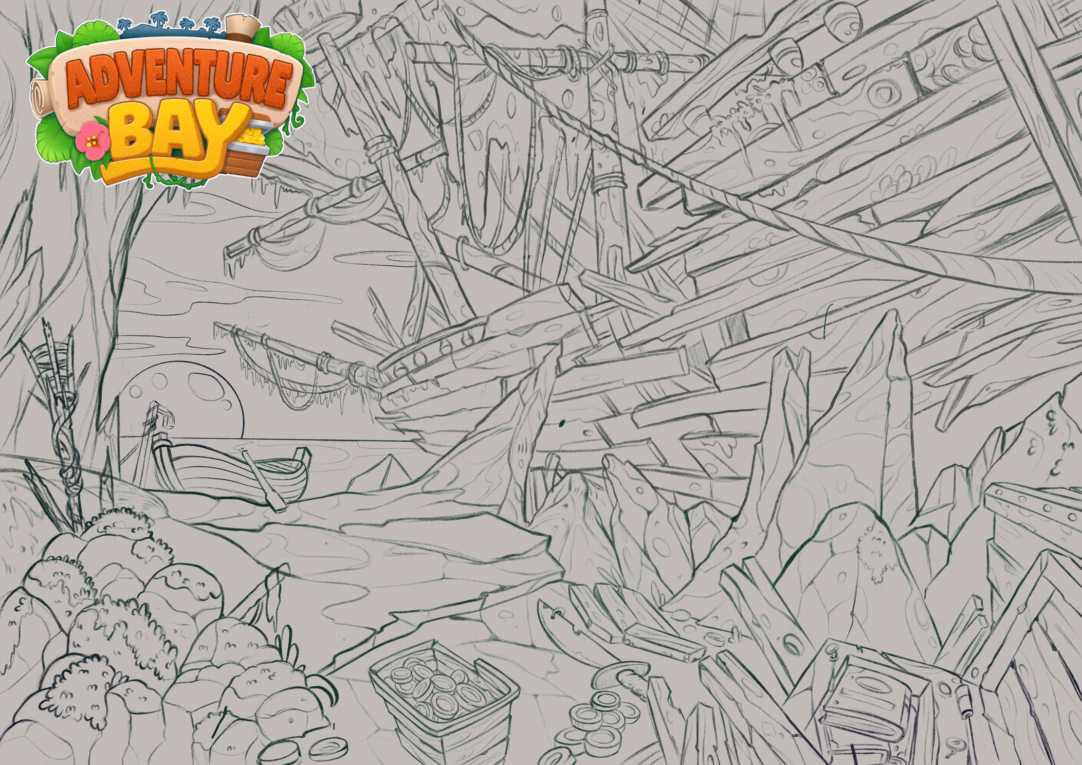 adventure bay coloring page