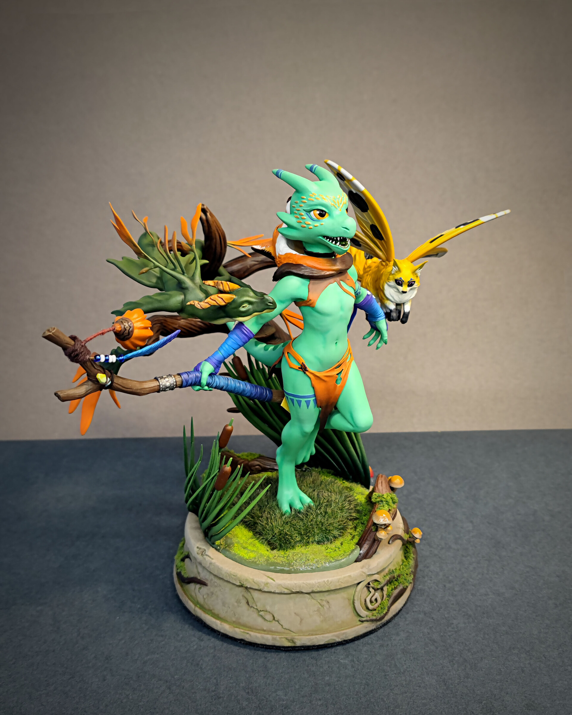 Evgeniia Gribko - Will-o'-the-wisp/ printed and painted figure