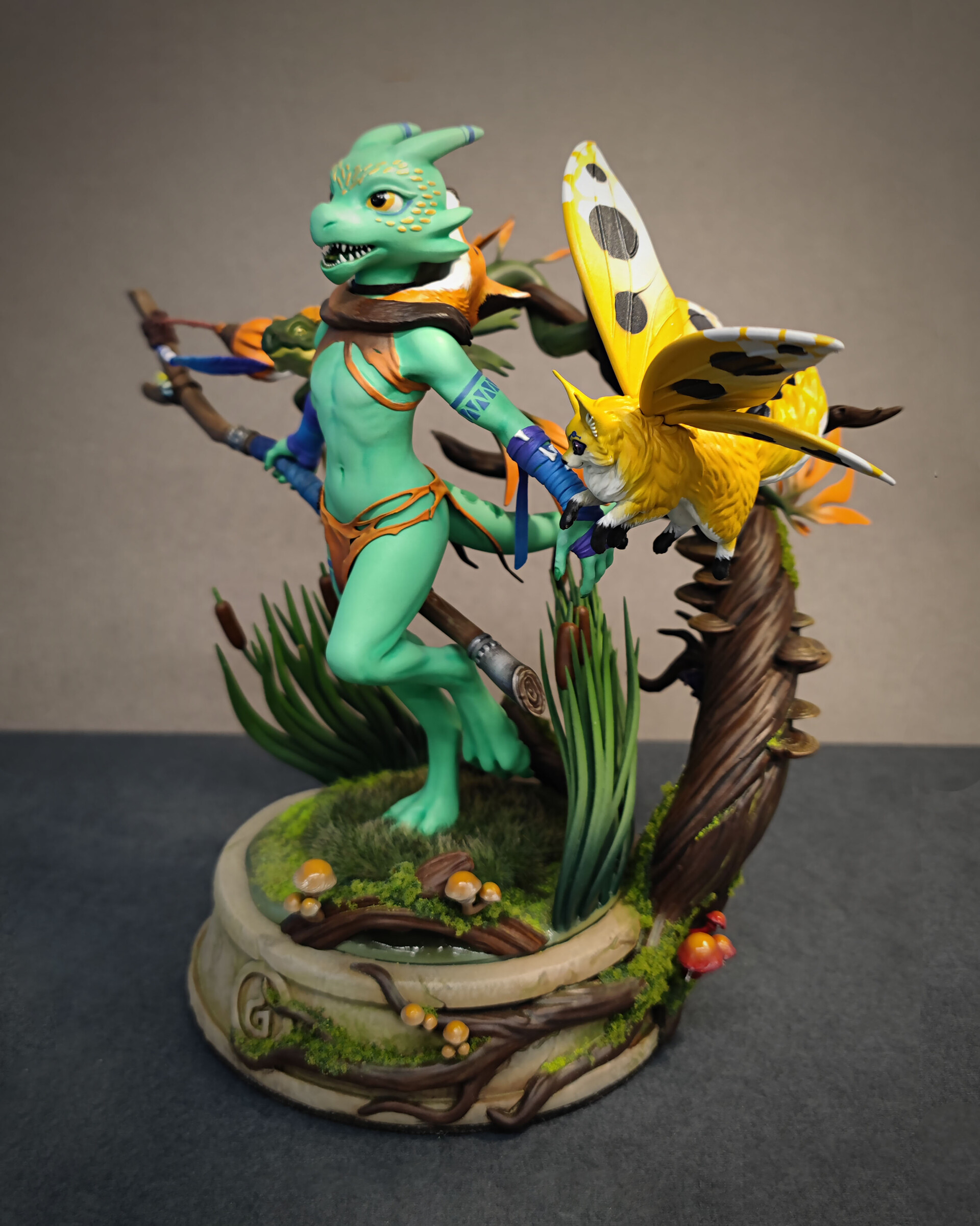 Evgeniia Gribko - Will-o'-the-wisp/ printed and painted figure