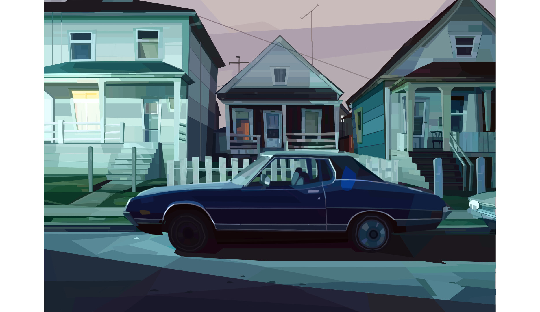 ArtStation - Suburb study