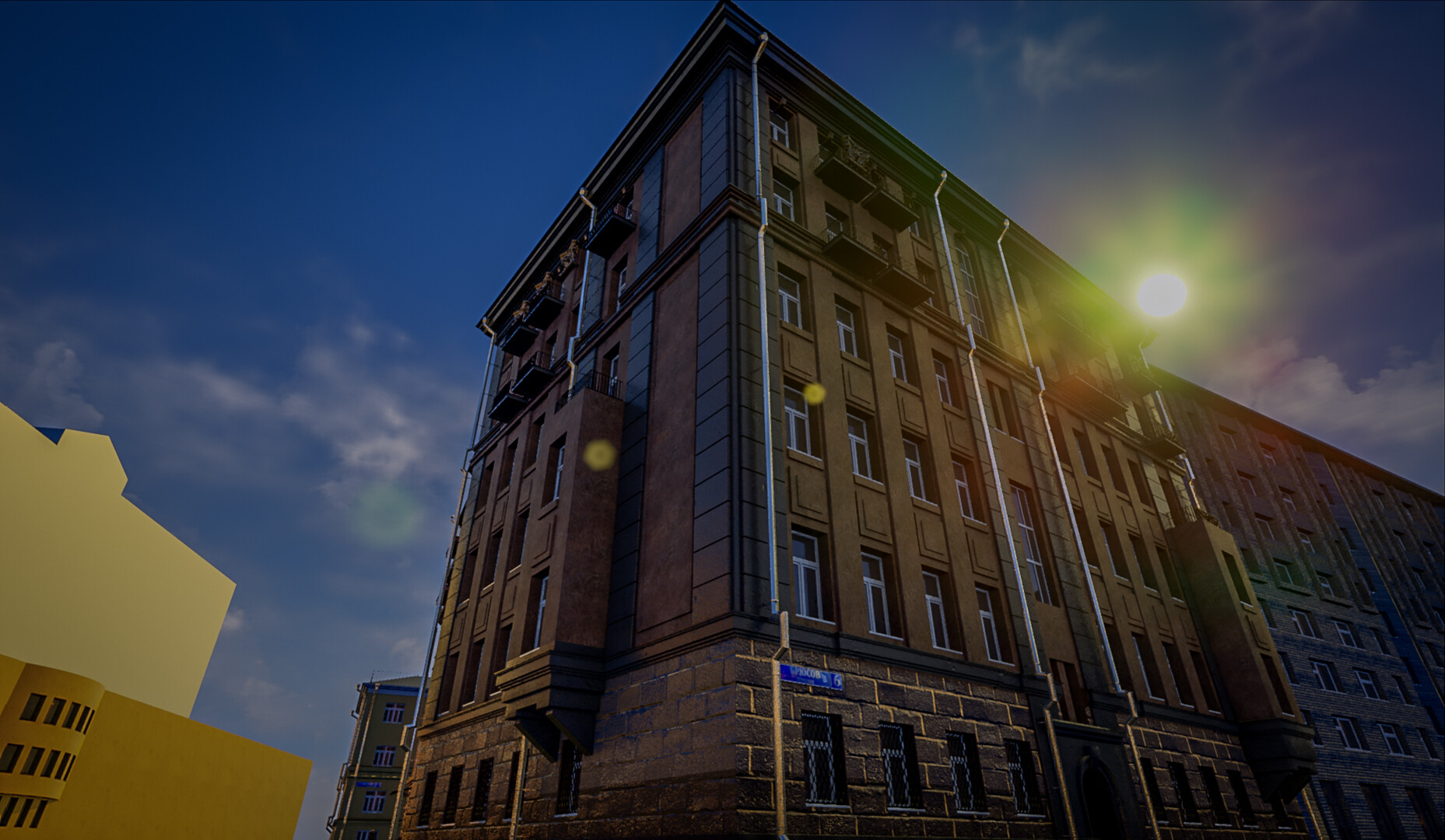 ArtStation - Environment set of buildings, Pt.3
