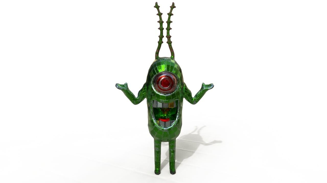 ArtStation - Robo-Plankton (Spongebob)
