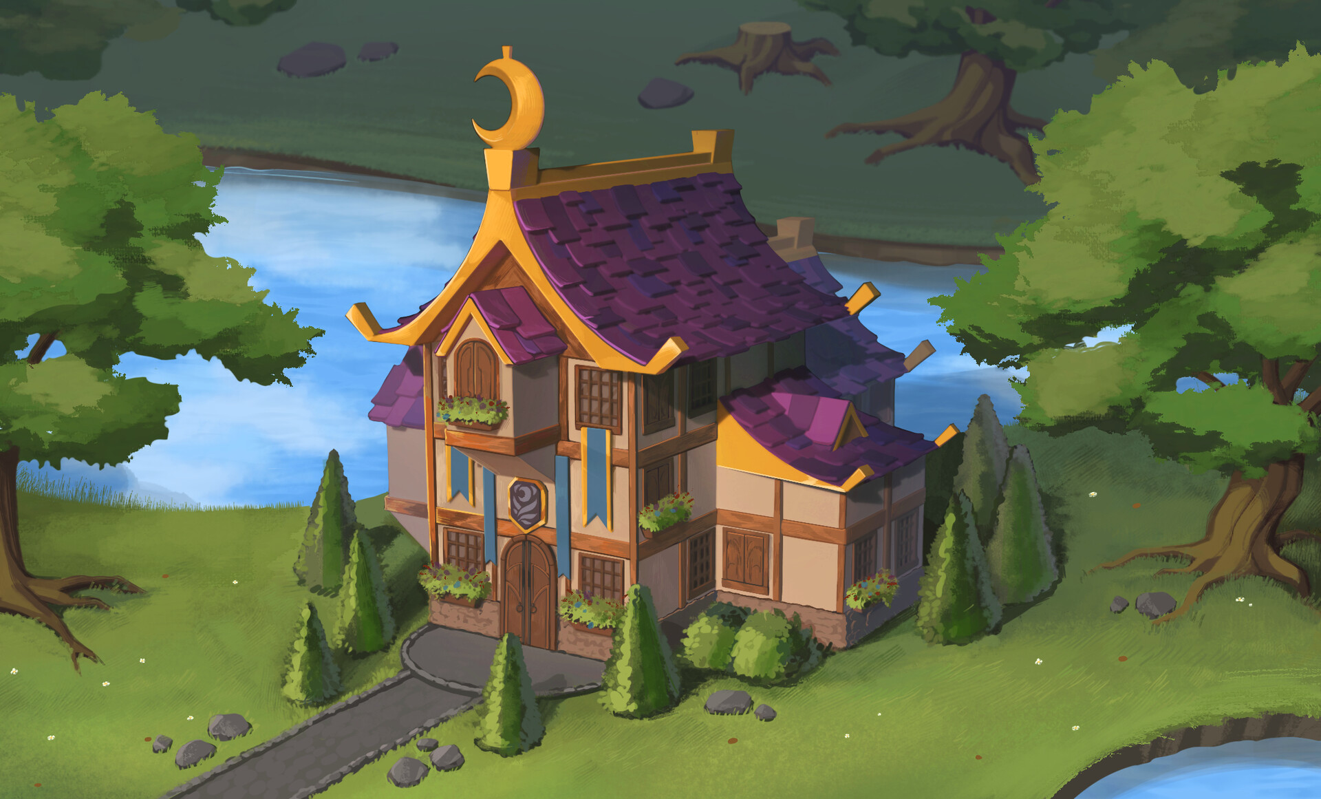 ArtStation - Guild house concept