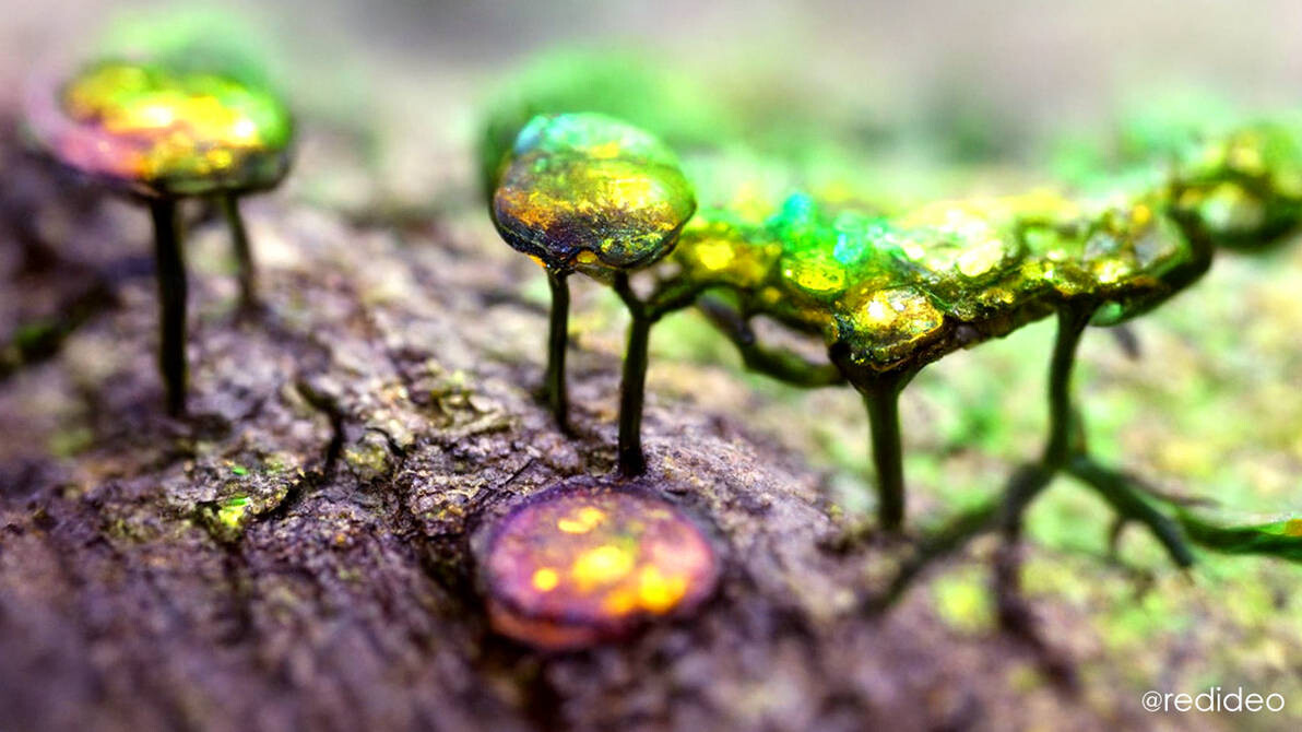 ArtStation - Slime Mold Created w Artificial Intelligence