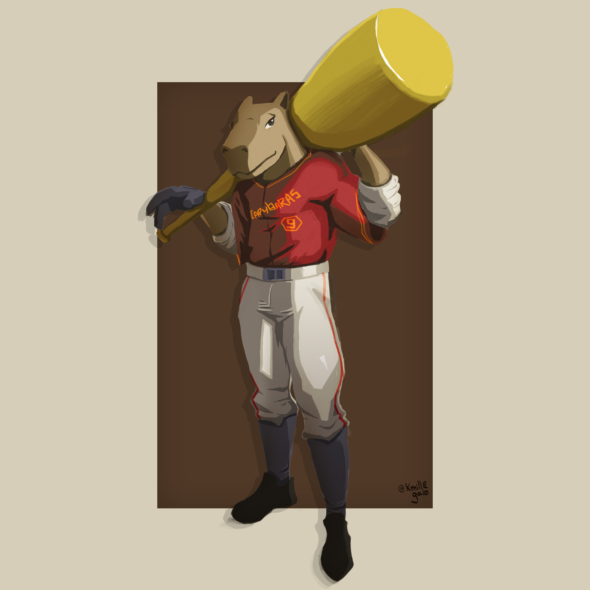 ArtStation - Capybara Baseball Player