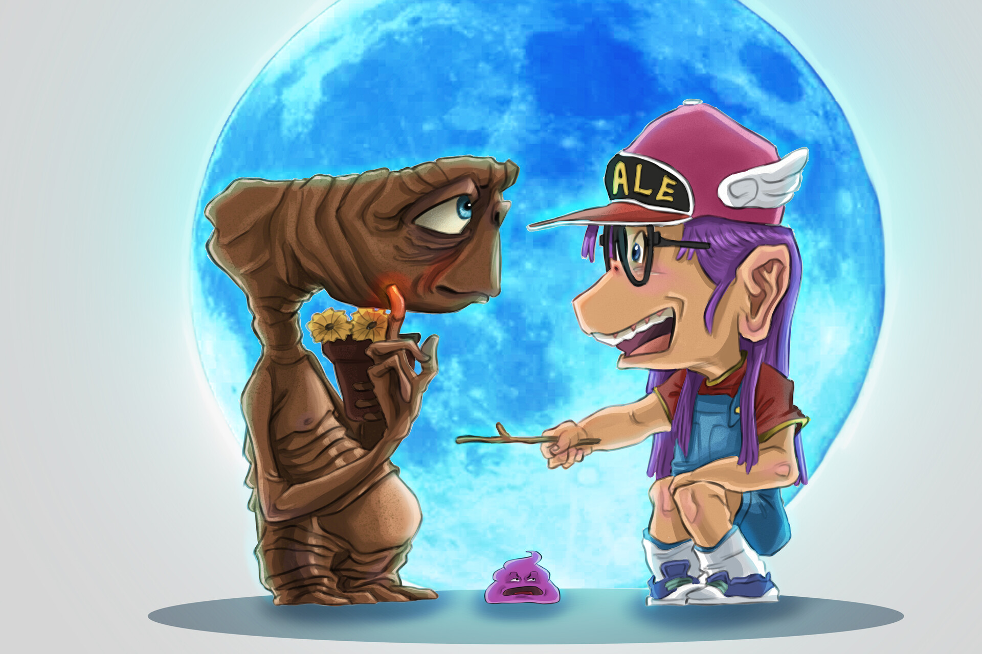 ArtStation - Arale meet ET