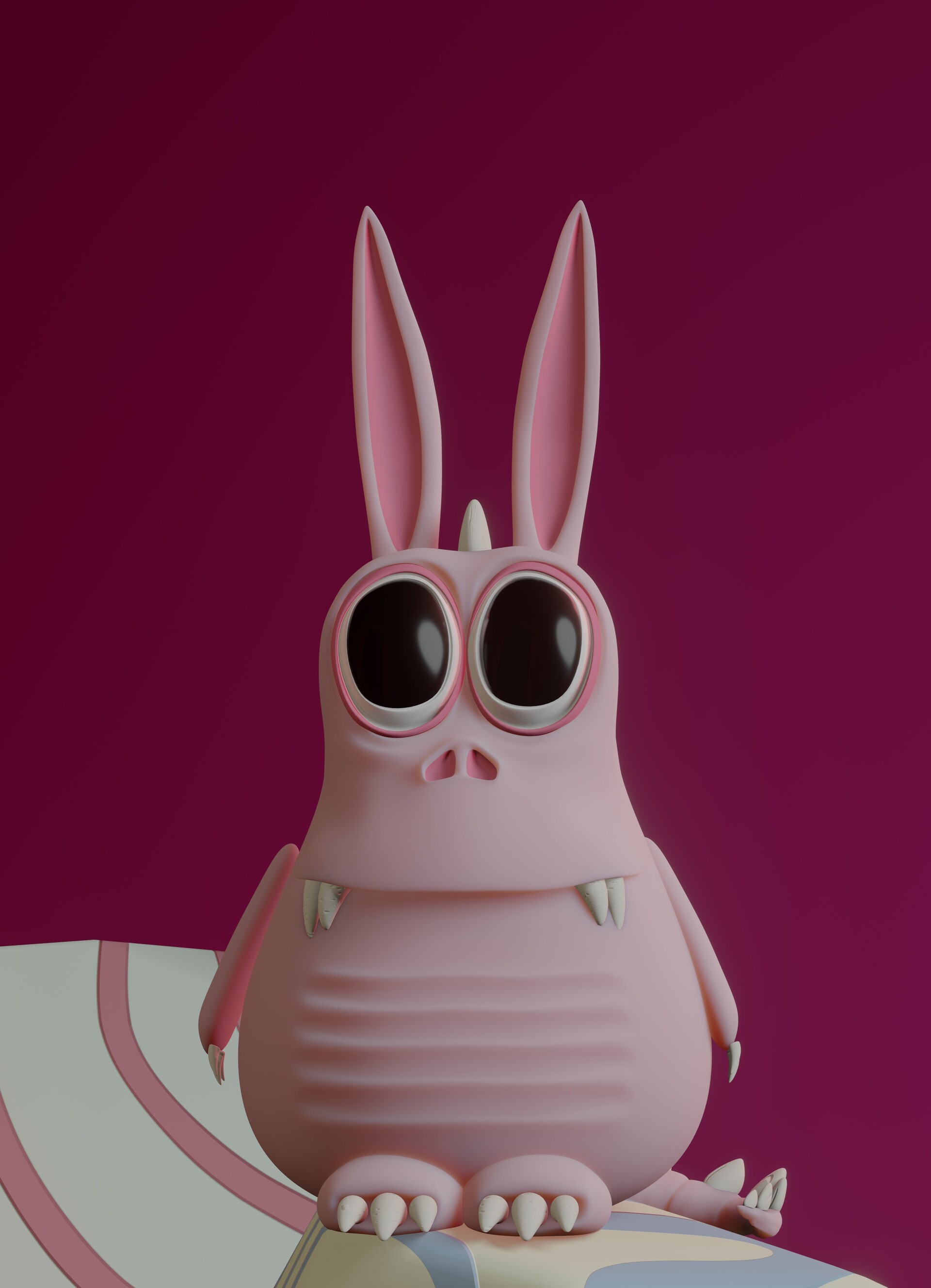 ArtStation - The Un-cute Pink Dragon