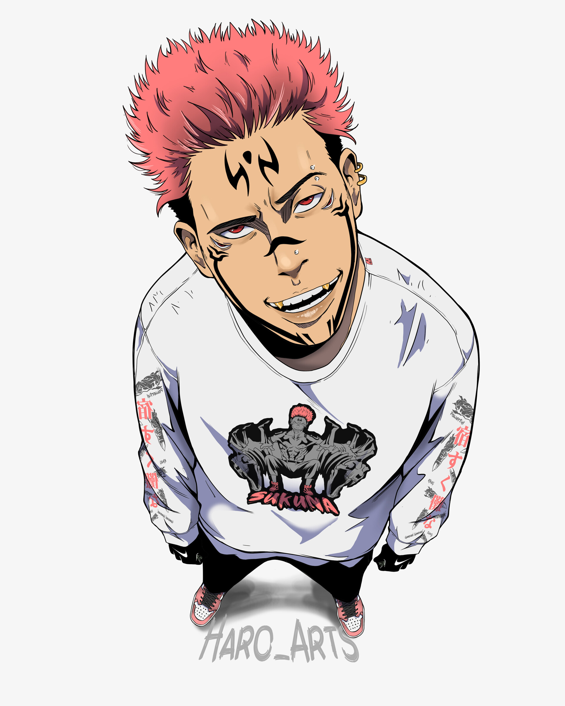 fanart jujutsu kaisen — sukuna streetwear by HenriLustra — ProUser.Me