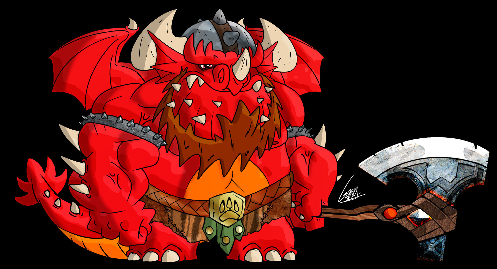 ArtStation - Barbarian Dragon