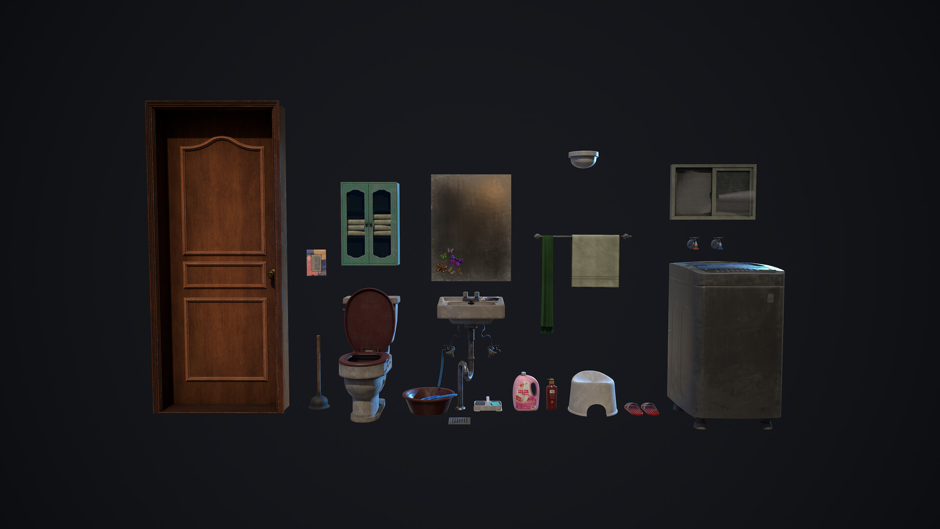 ArtStation - Korean House Prop